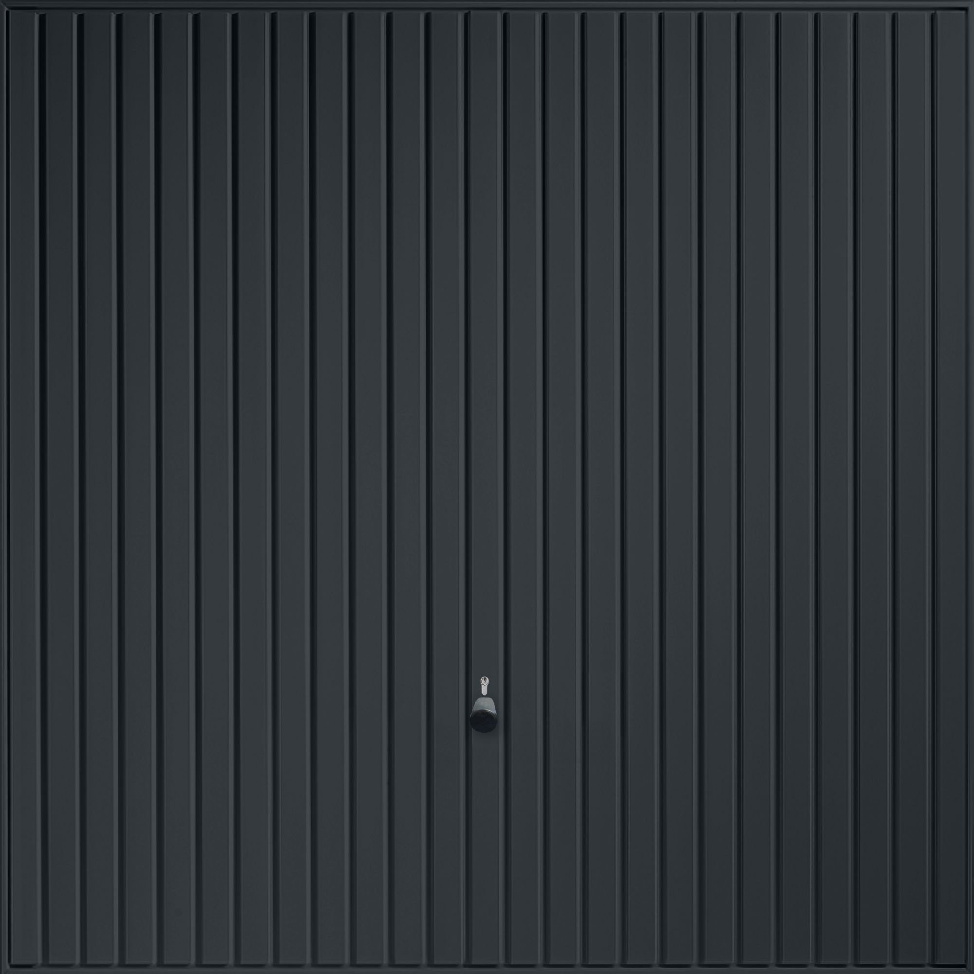 Regency Vertically ribbed Up & over Anthracite grey Retractable Garage ...