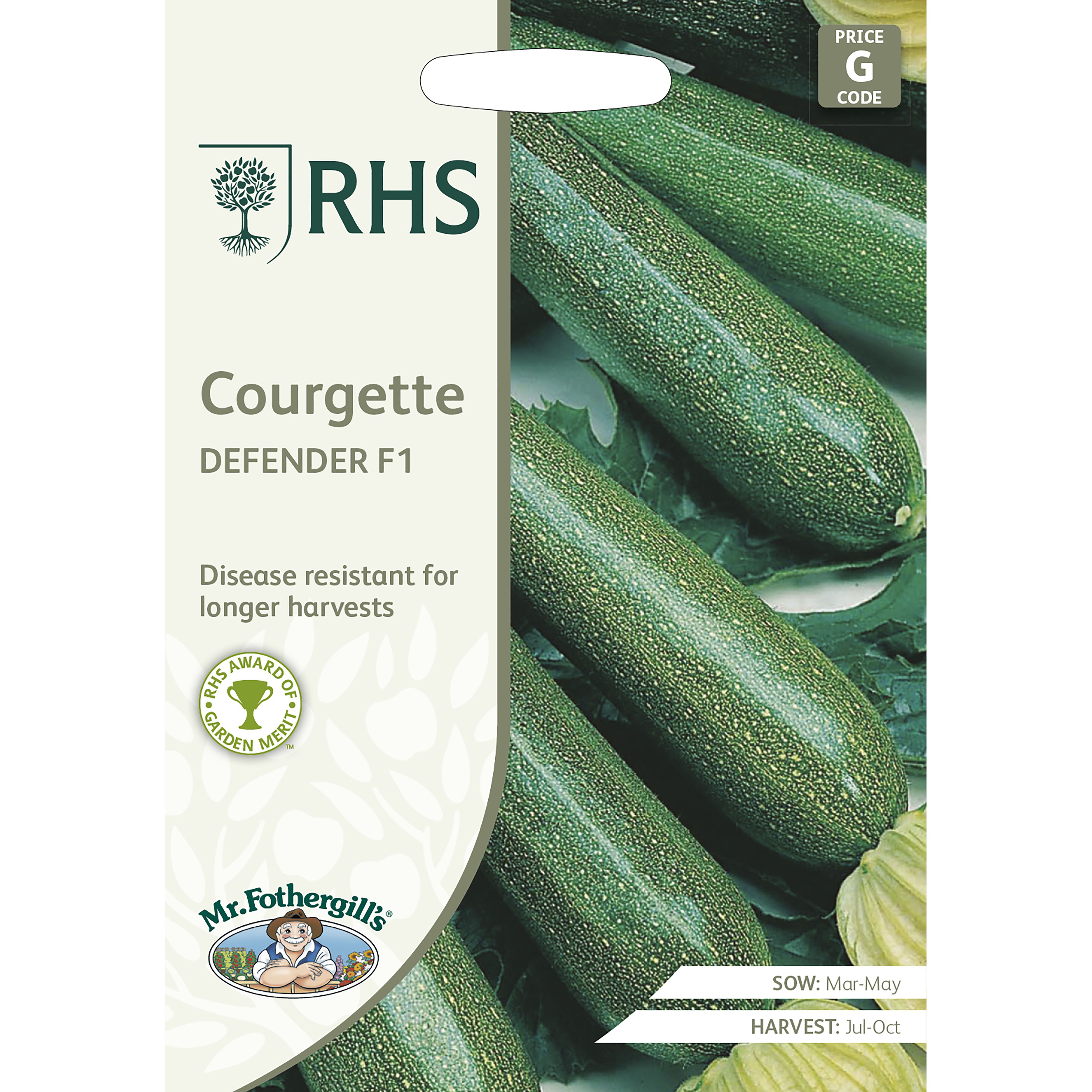 RHS Defender F1 Courgette Seed | DIY at B&Q