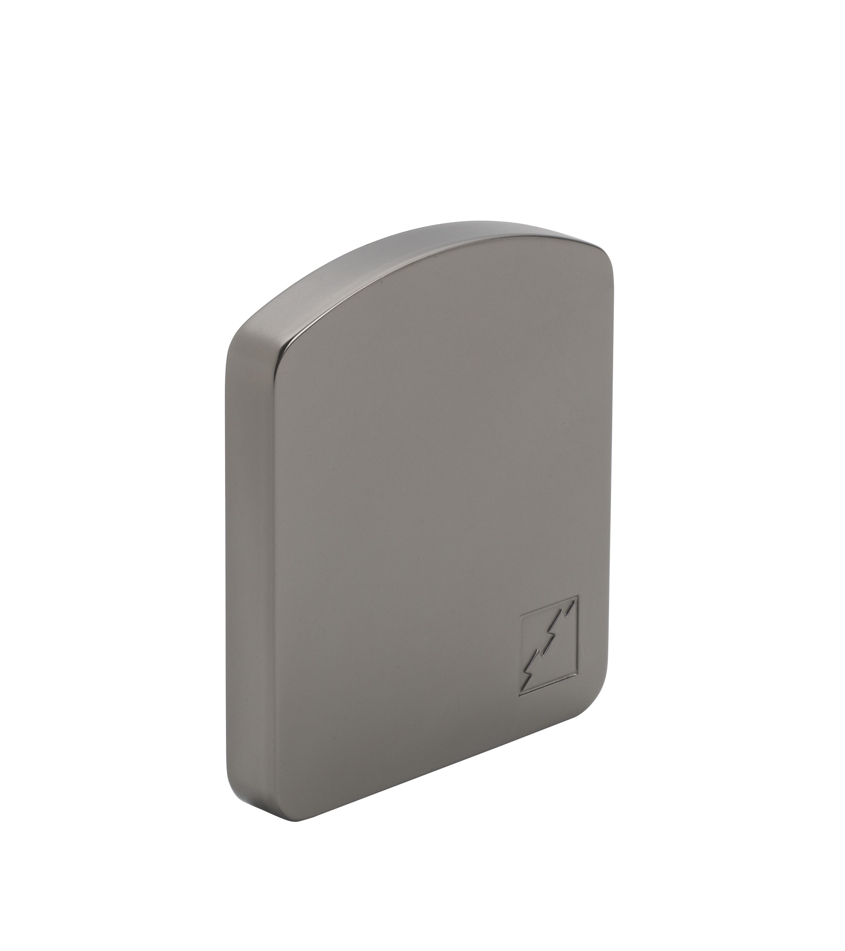 Richard Burbidge Immix Polished Gun Metal End cap (L)72mm (W)63mm