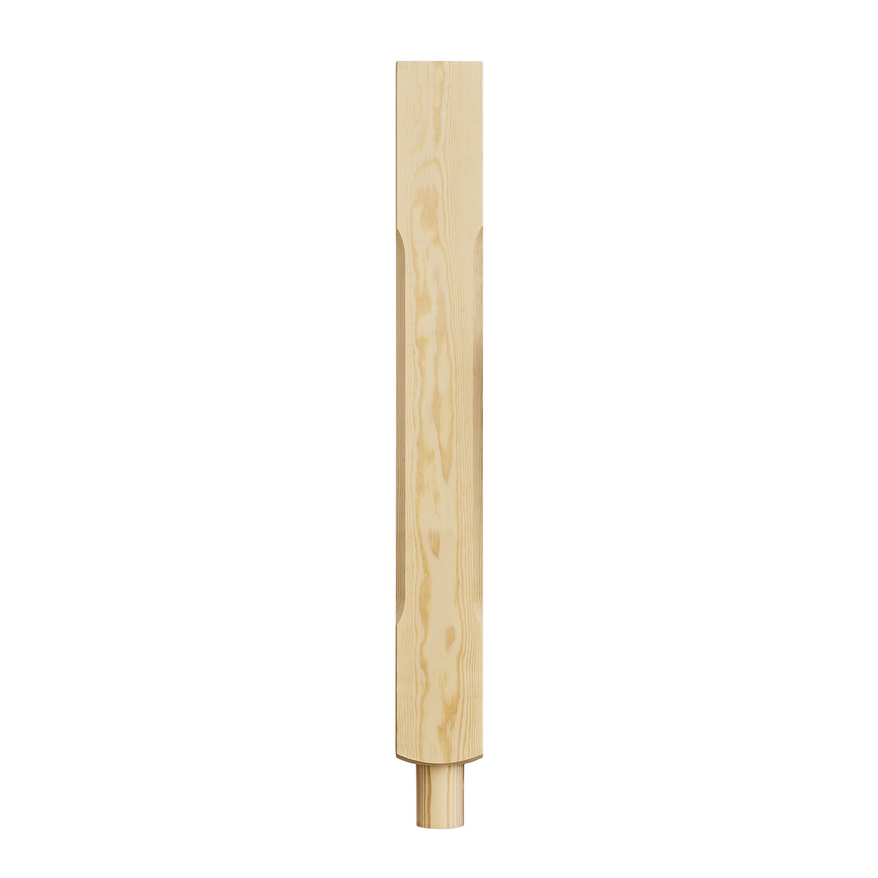 Richard Burbidge Natural Pine Chamfered Newel post (H)725mm (W)82mm