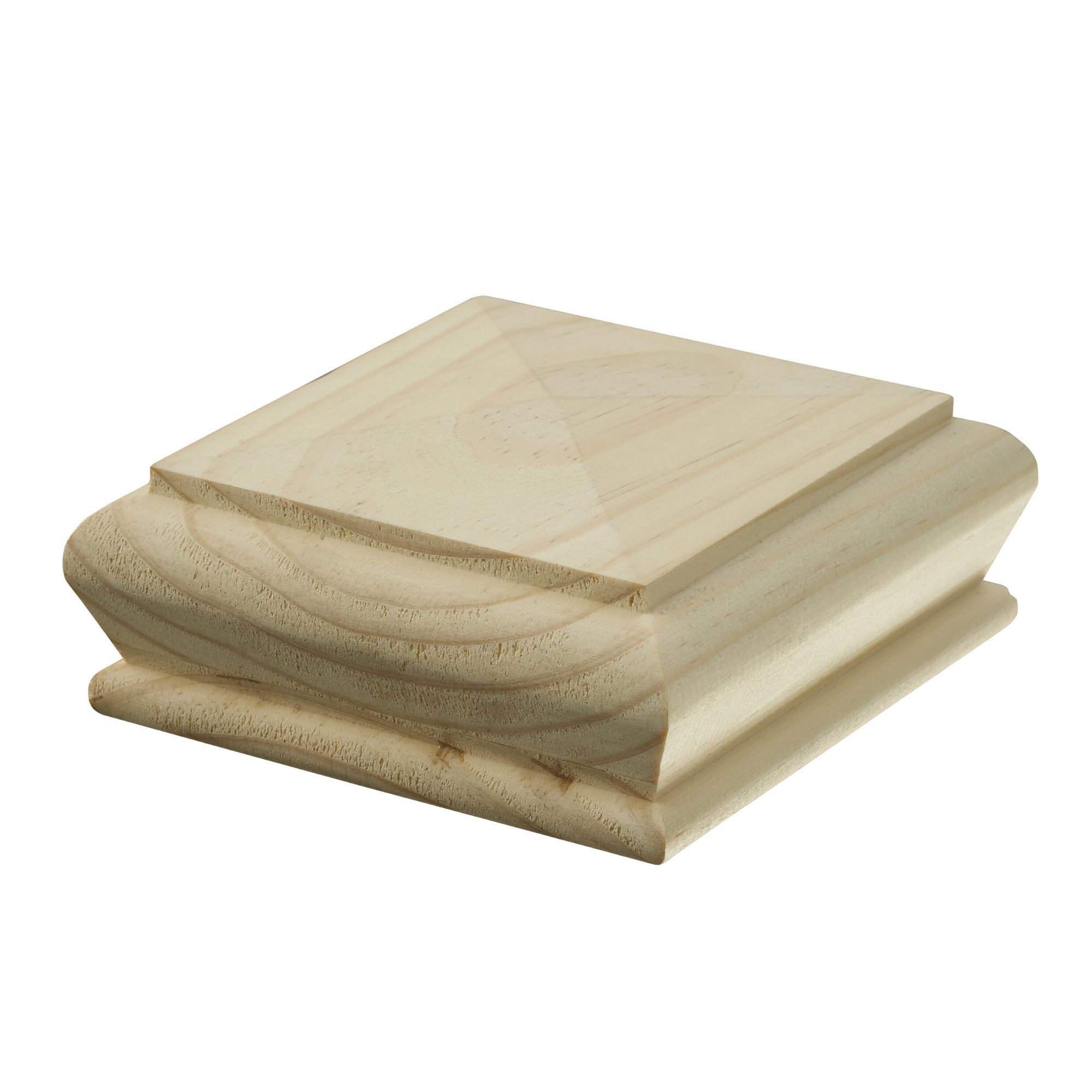 Richard Burbidge Trademark Pyramid Natural Pine Newel cap (L)95mm (W ...