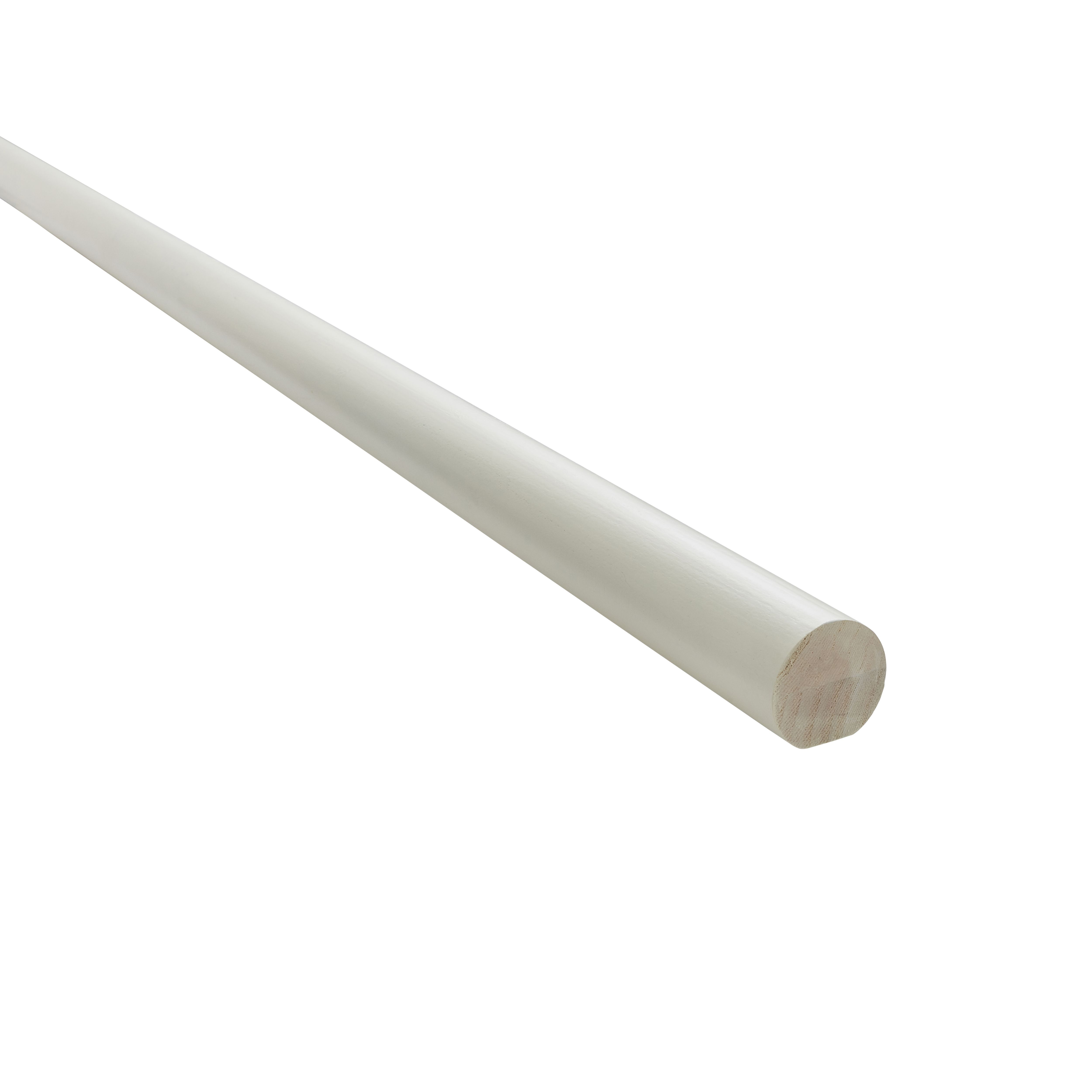 Richard Burbidge Traditional Natural Rounded Handrail, (L)3.6m (W)54mm ...