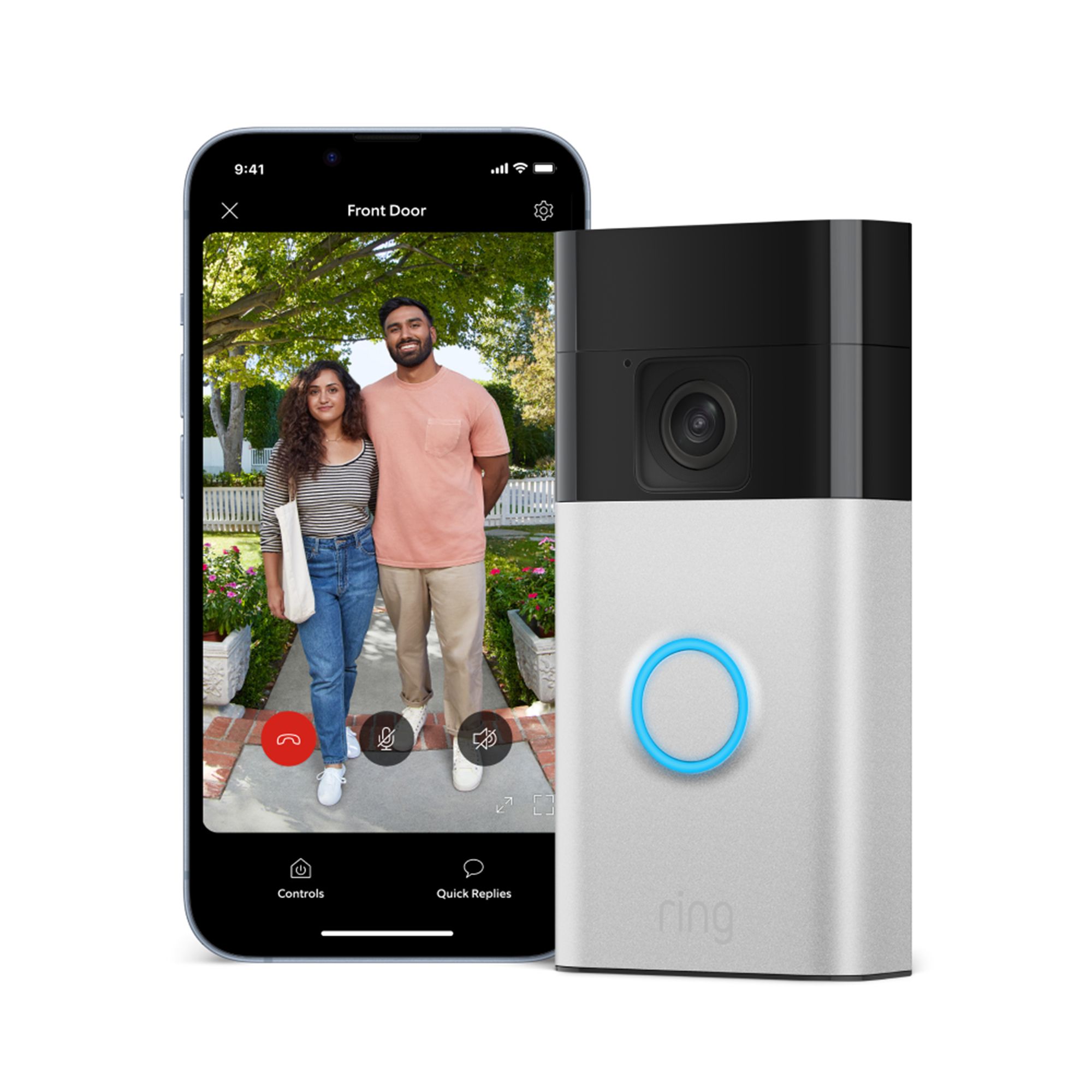 Ring (3rd Gen) Satin Nickel Wireless Video doorbell