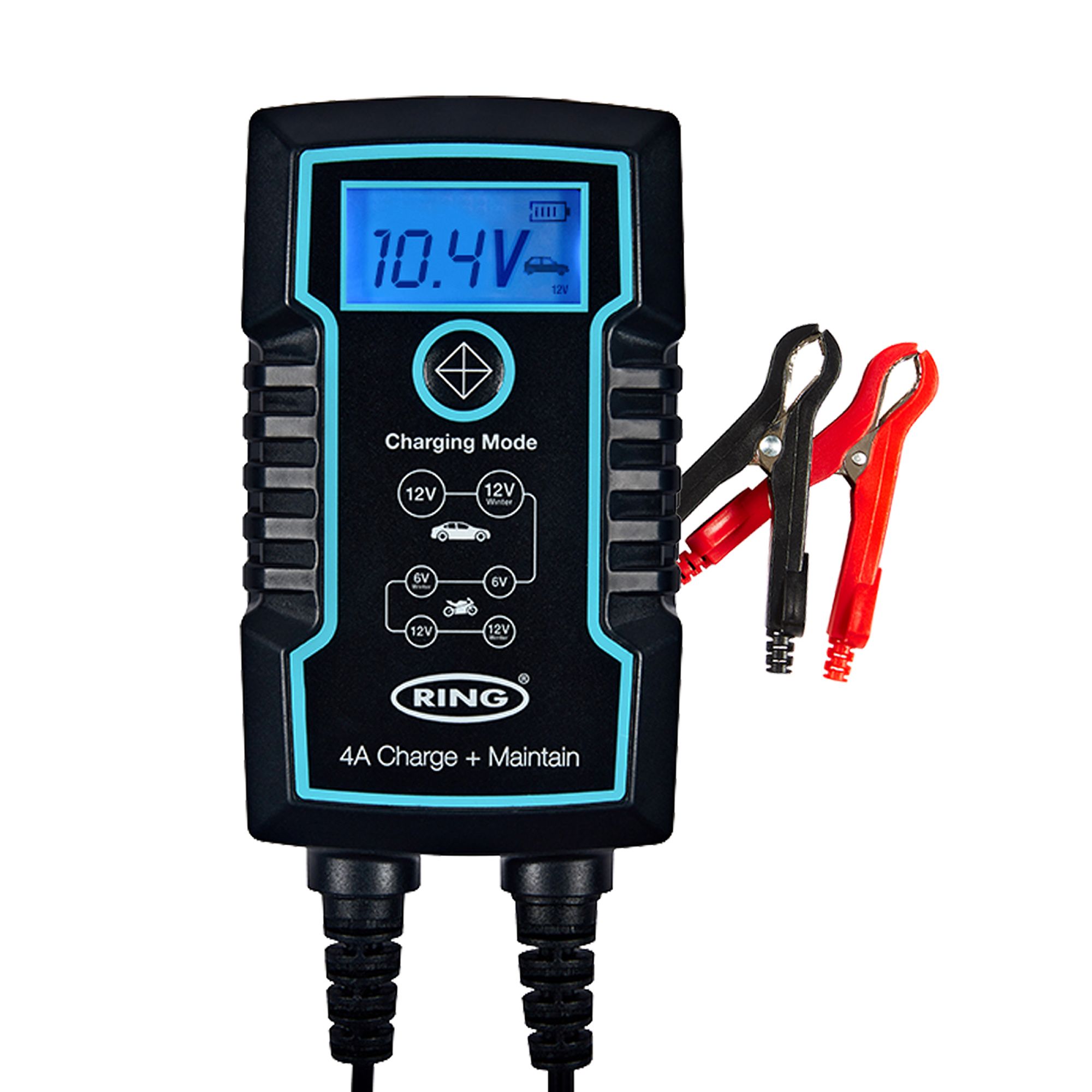 Ring Automotive 800 Series 4A Smart car battery charger | DIY at B&Q