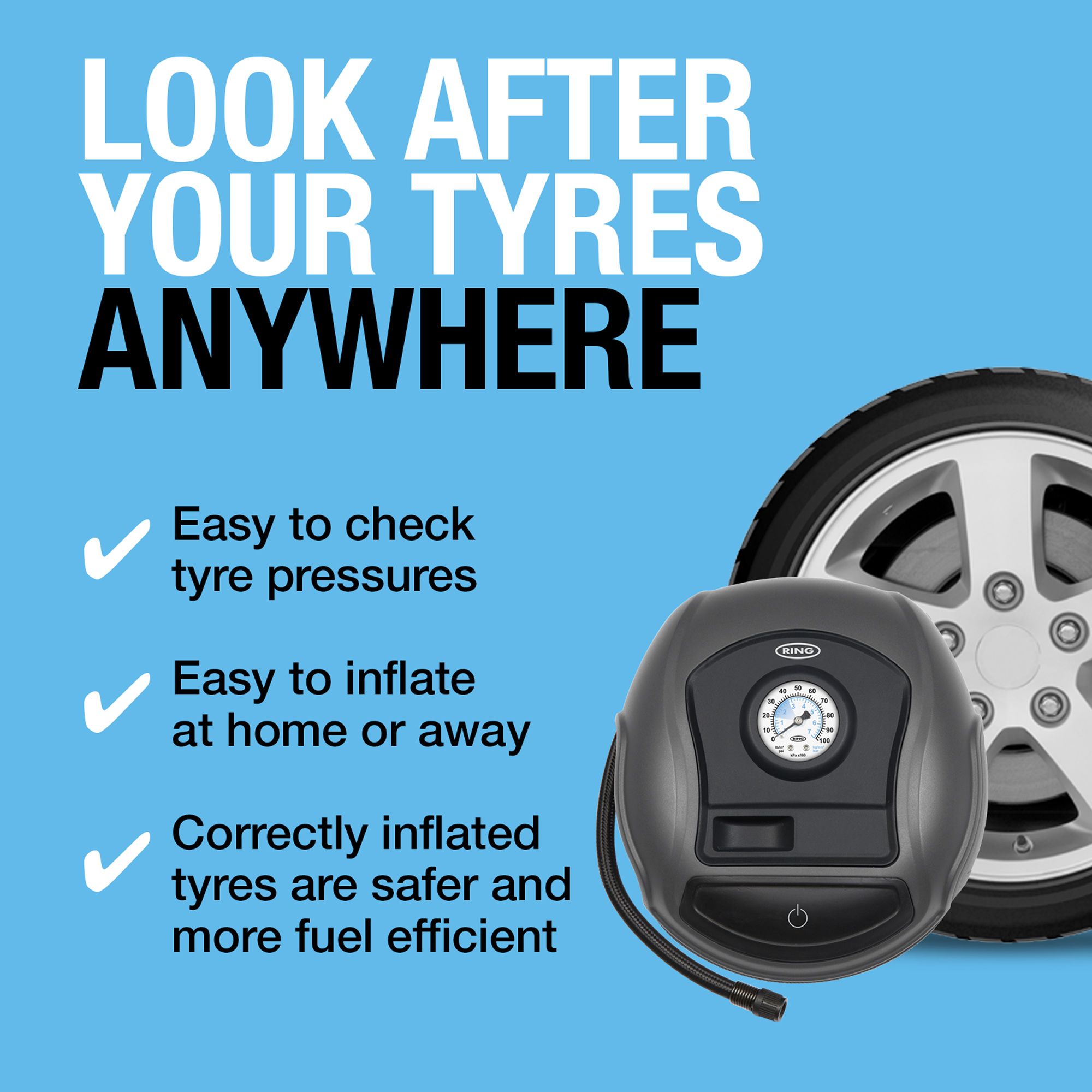 Home tyre inflator store