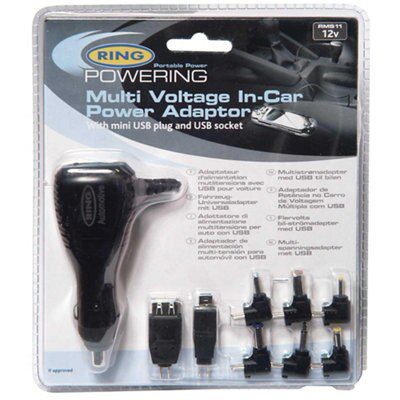 RING MULTI VOLTAGE ADAPTOR & USB RMS11 | DIY at B&Q