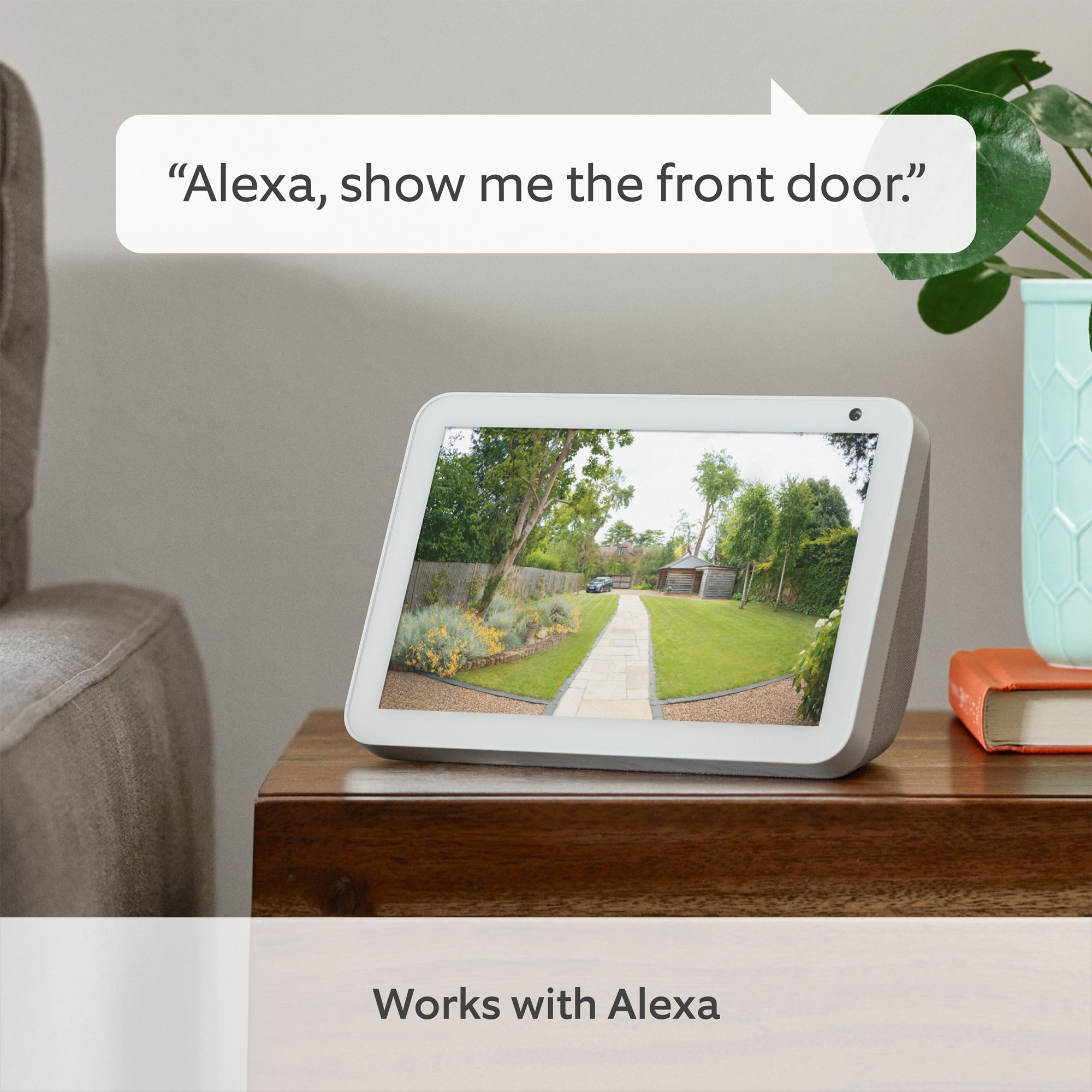 Ring Wi-fi Indoor & outdoor Swivel & tilt Smart camera in White