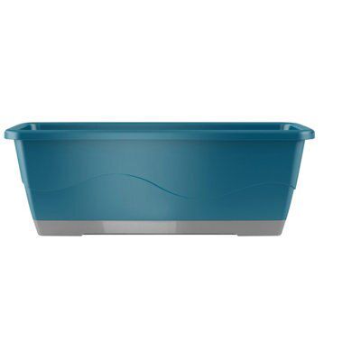 Roe Blue Plastic Square Trough 37cm | DIY at B&Q