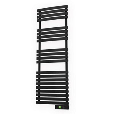 Rointe D Series Graphite Towel warmer (W)500mm x (H)1475mm | DIY at B&Q