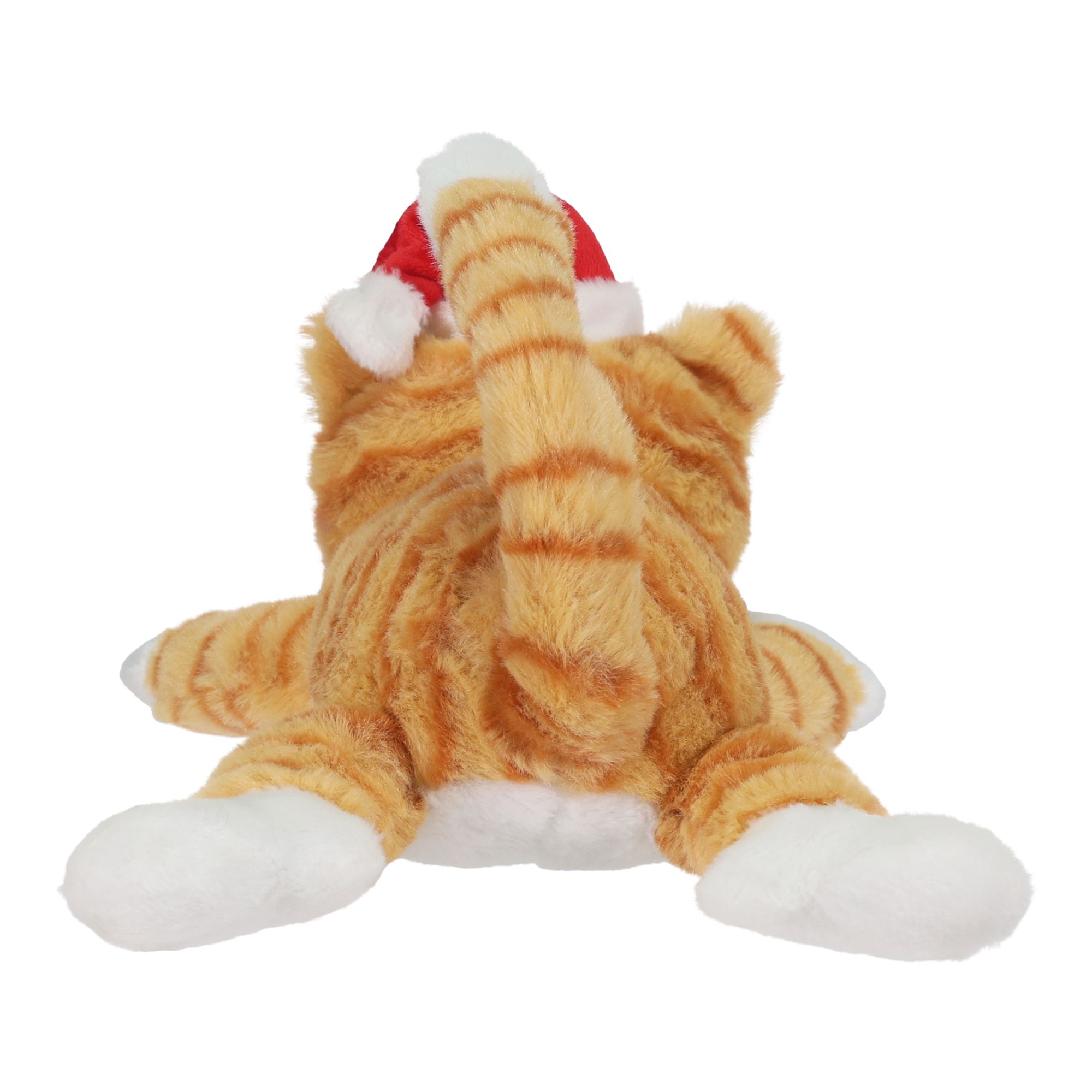Roll over Orange Christmas Cat