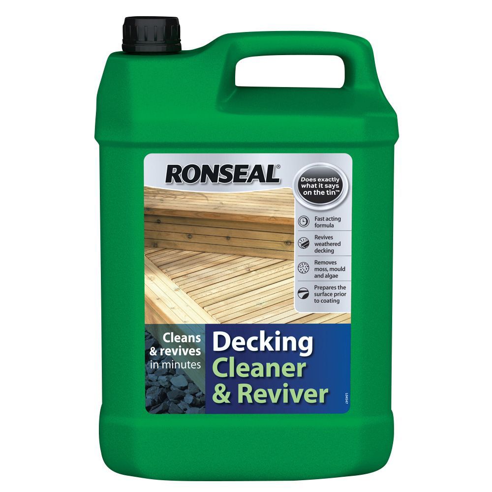 Ronseal Decking cleaner Clear Decking Cleaner & reviver, 5L | DIY at B&Q