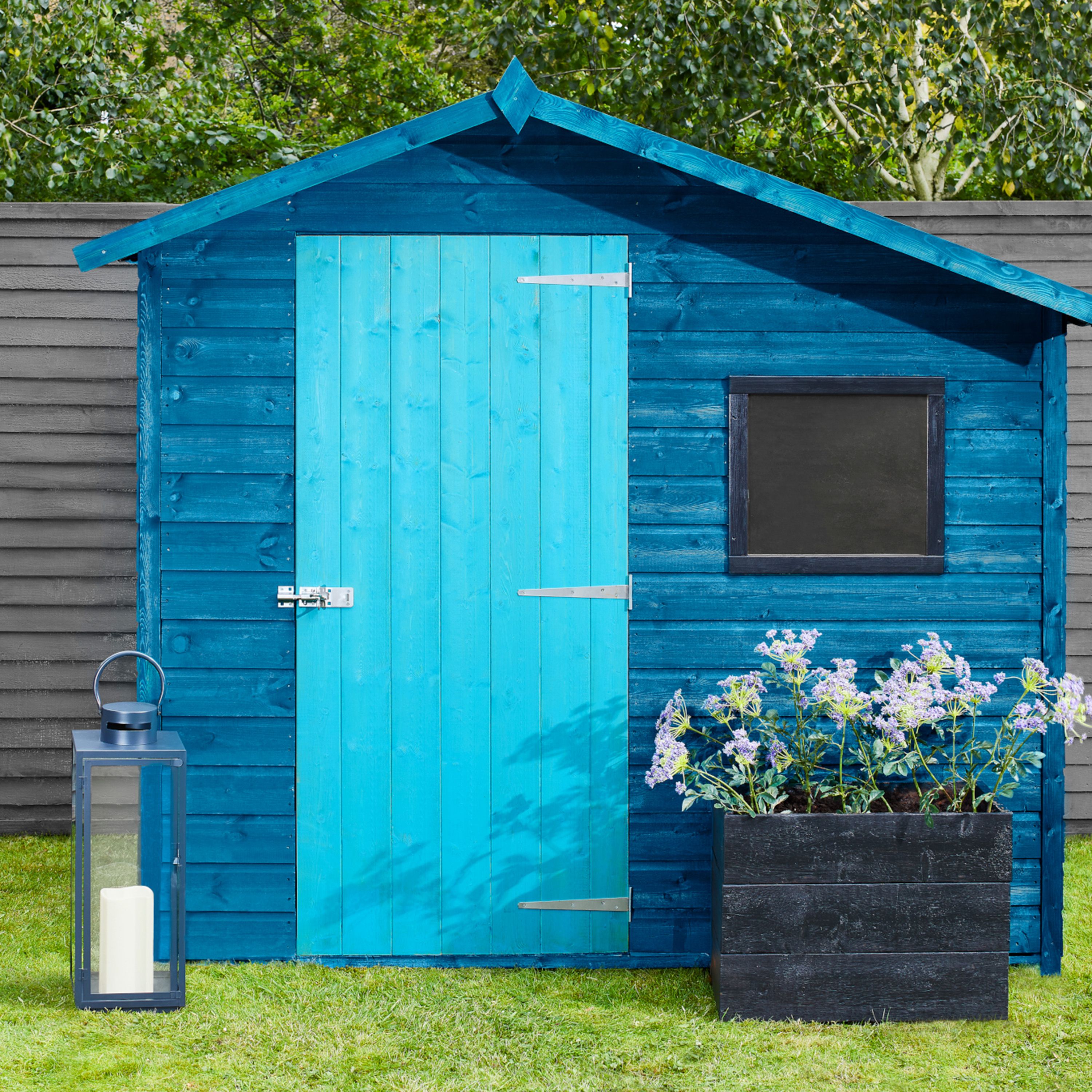 Midnight blue fence paint store