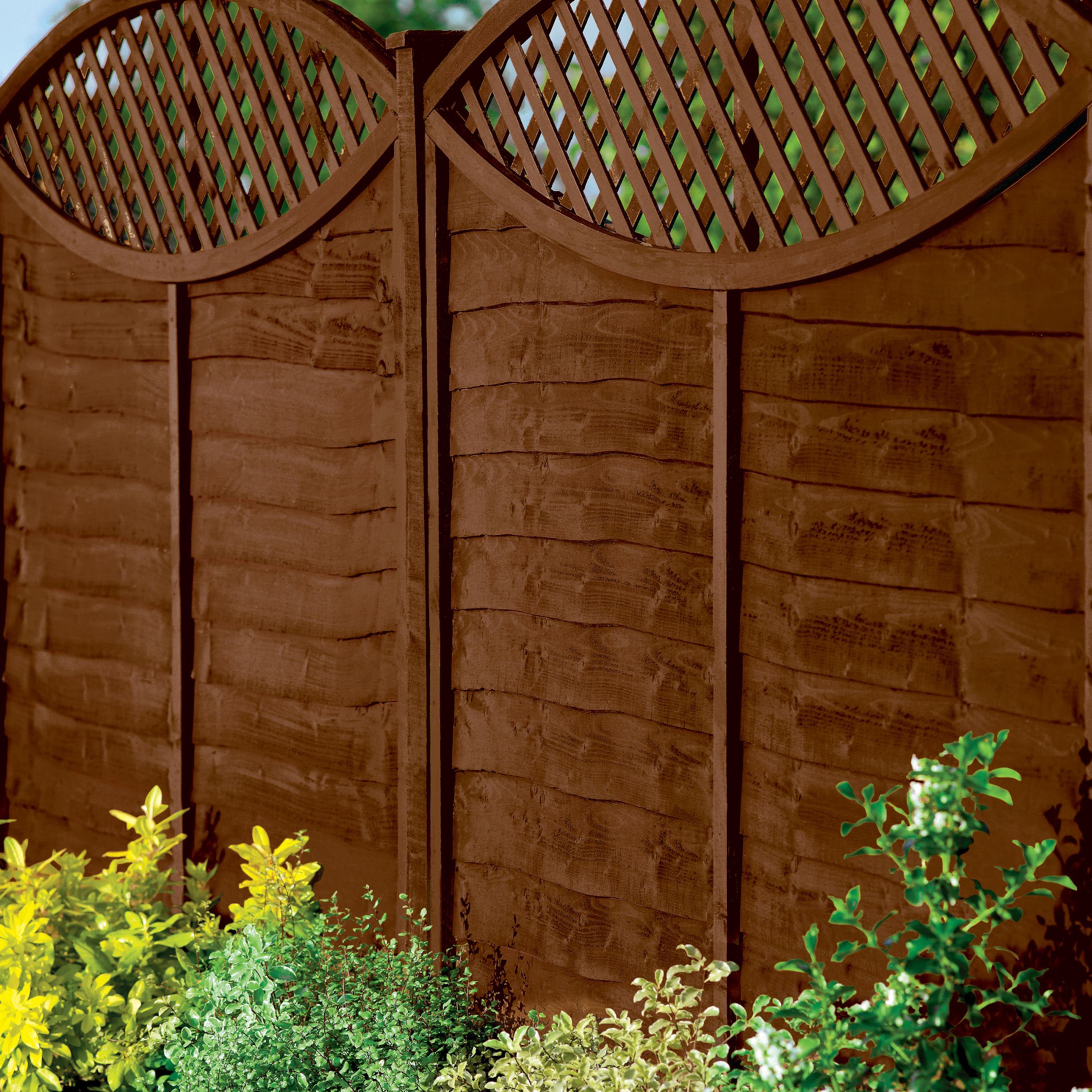 Ronseal One Coat Fence Life Dark oak Matt Exterior Fence & shed Wood ...