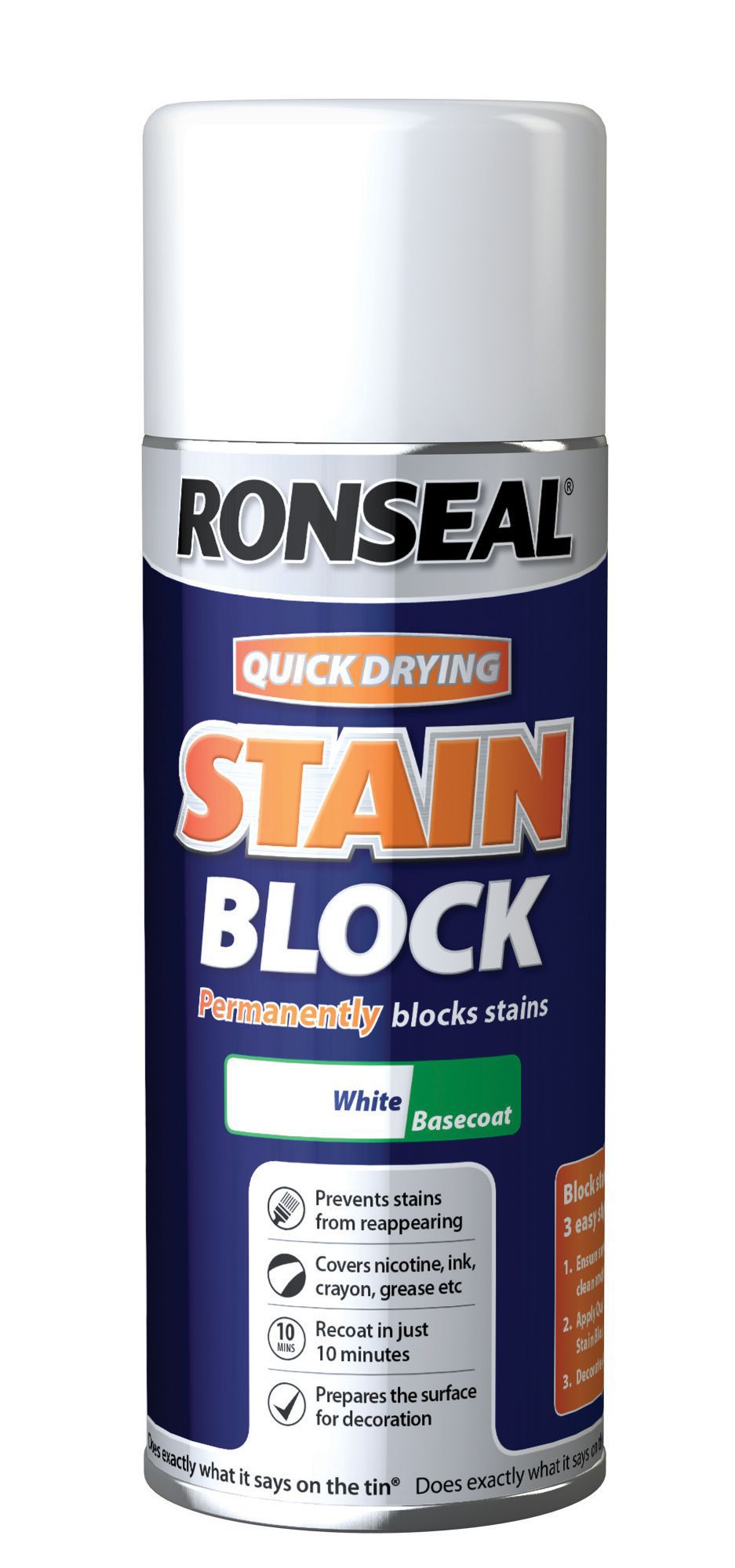Ronseal White Wall & ceiling Stain block paint, 400ml | DIY at B&Q