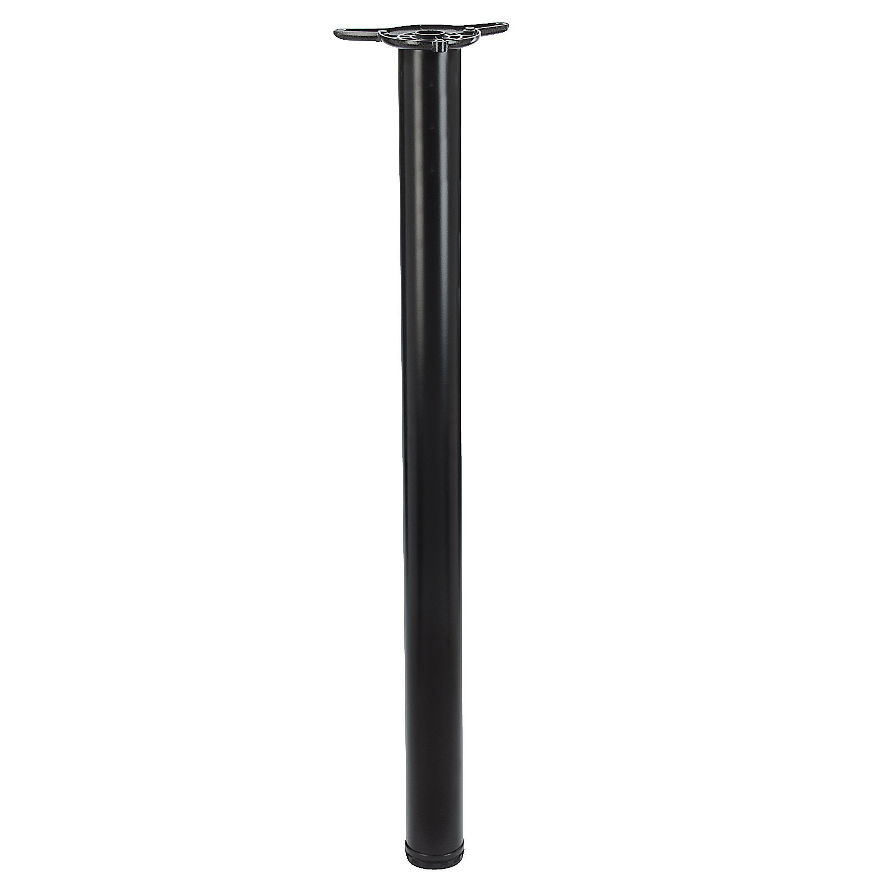 Rothley Black Contemporary Worktop support leg (Dia)60mm (H)870mm