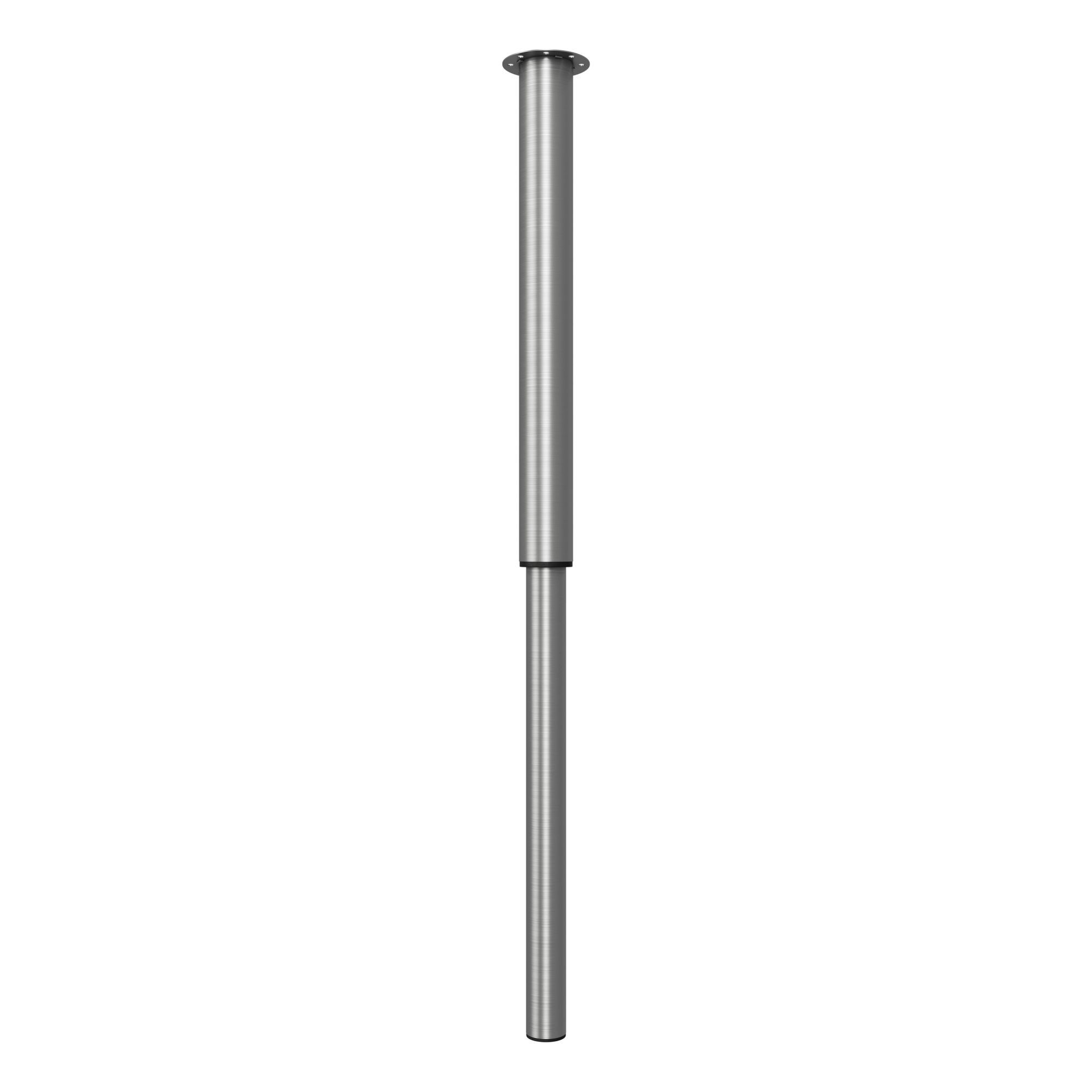Rothley Brushed Straight Table leg (H)900mm (Dia)50mm