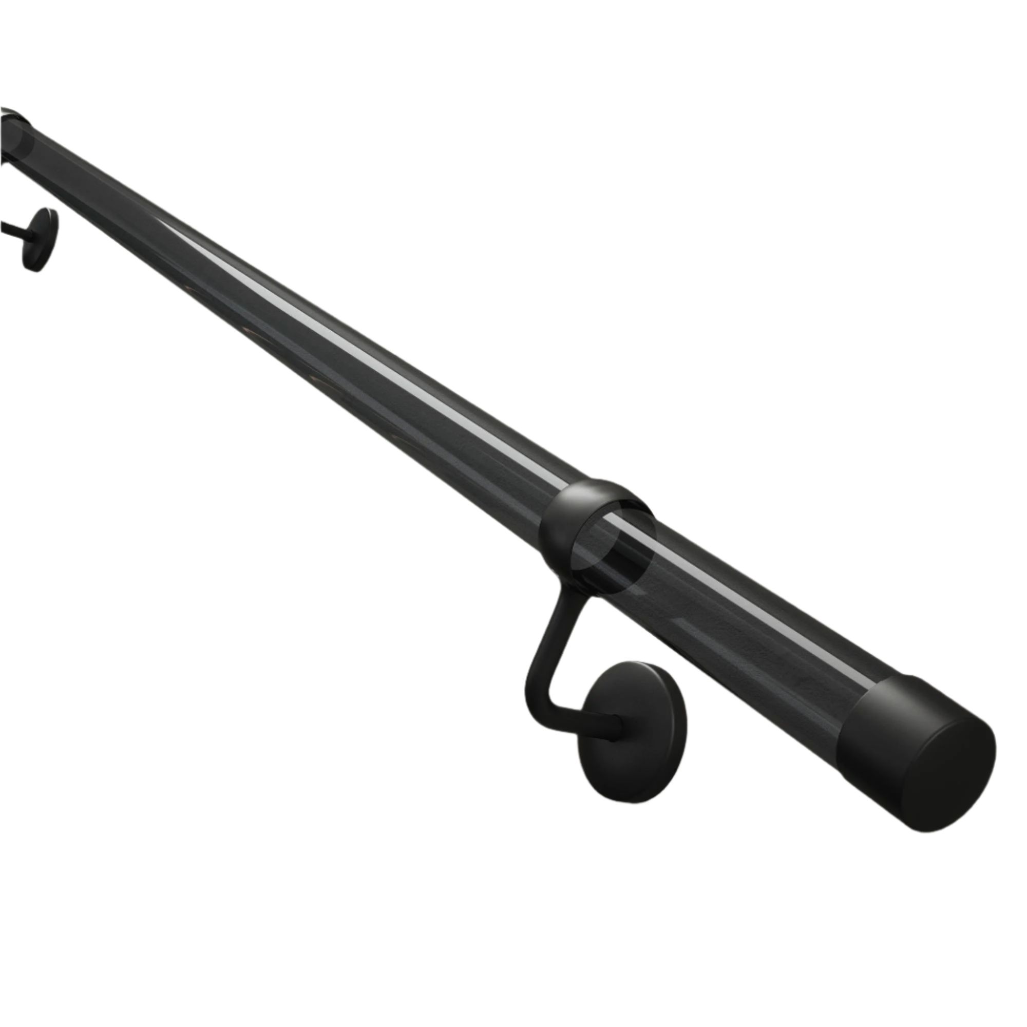 Rothley Grey Acrylic Rounded Handrail kit, (L)2.4m