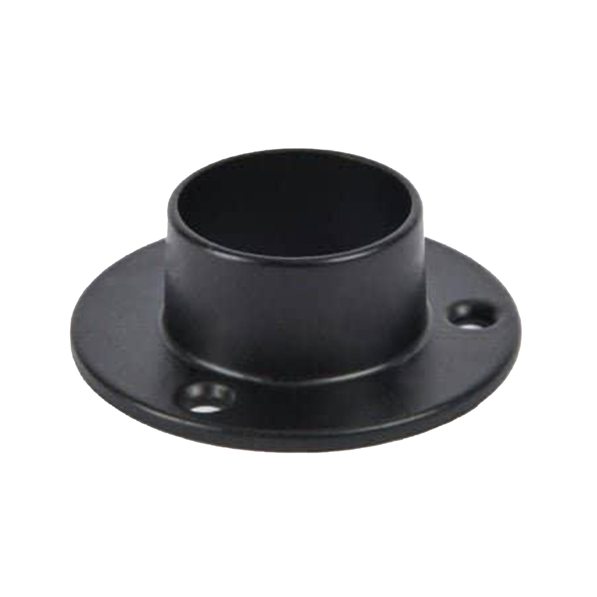 Rothley Matt Black Zinc alloy Rail end socket (Dia)25mm