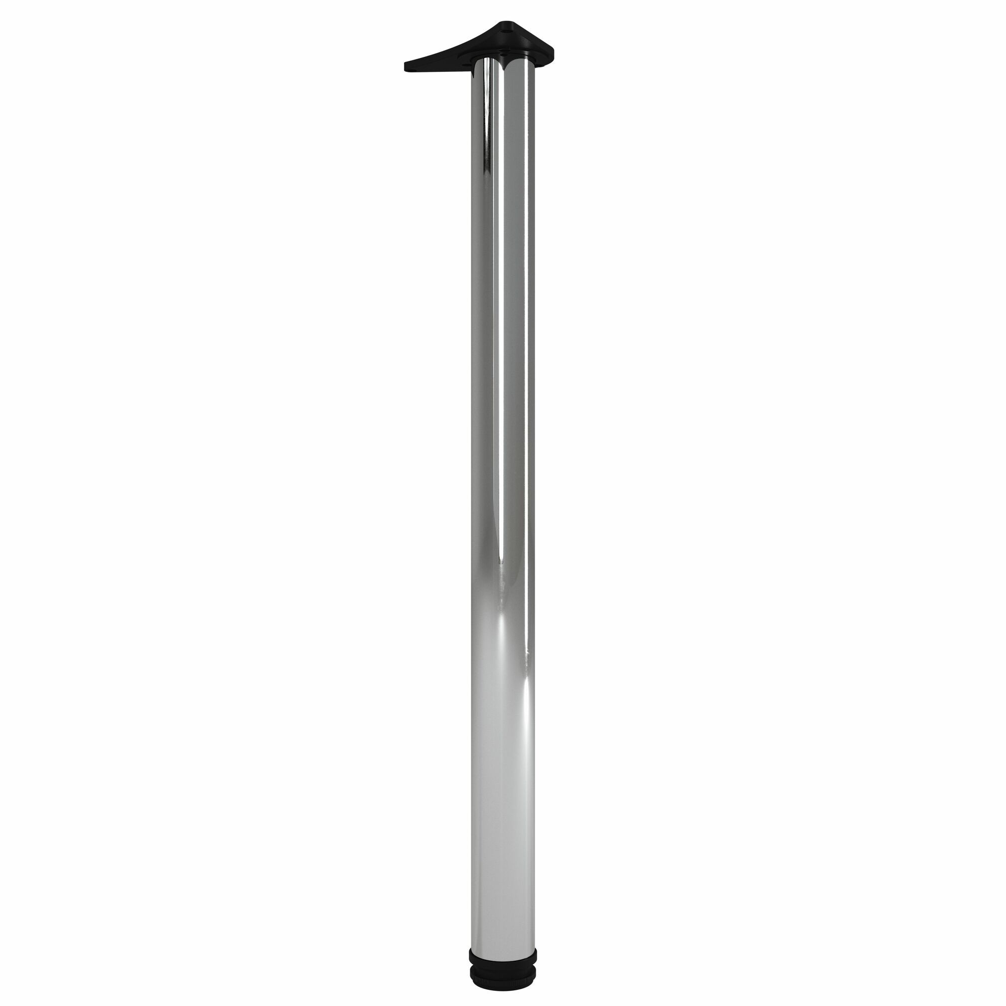 Rothley Polished Gloss Stainless steel effect Straight Worktop support ...
