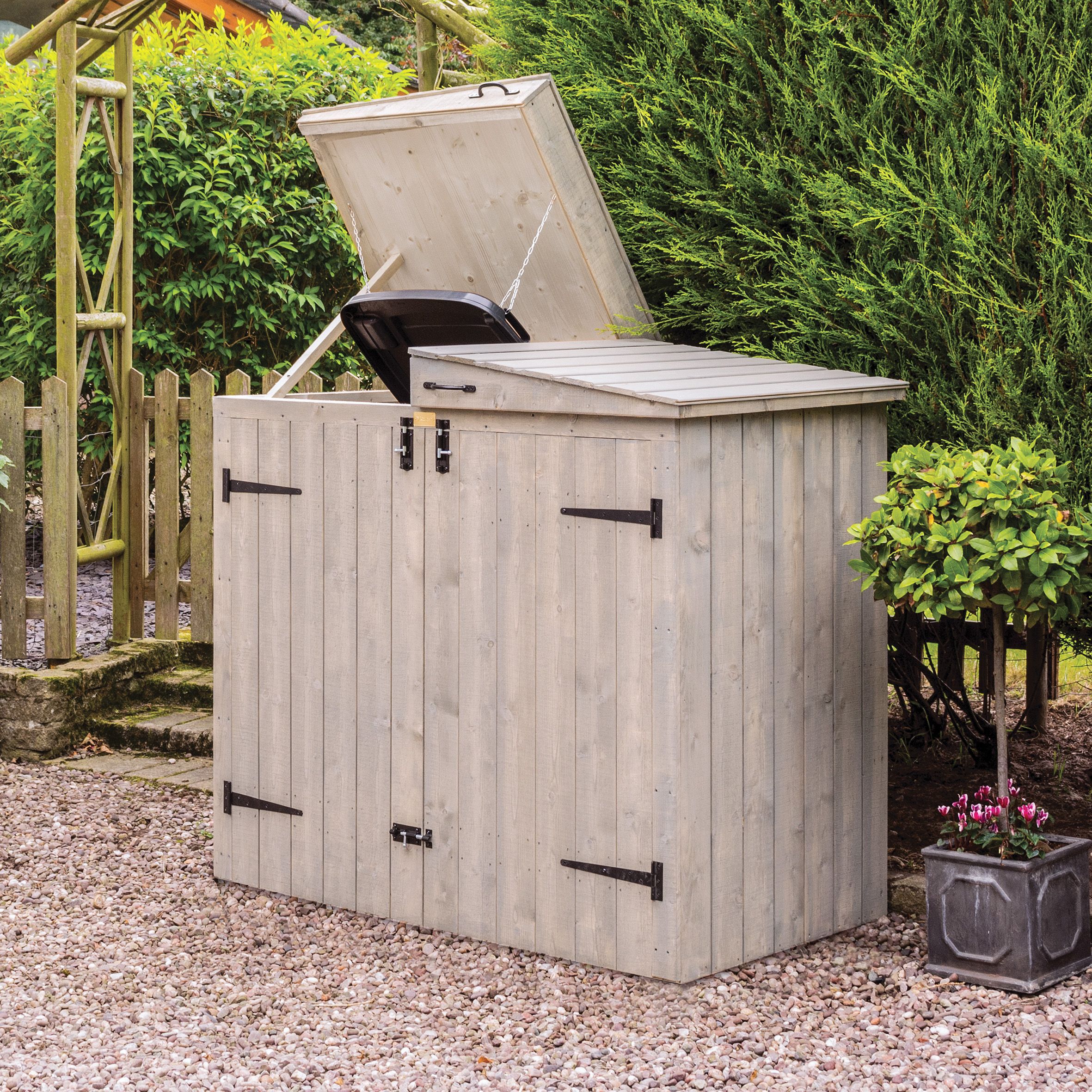 Rowlinson Heritage Tongue & groove Wooden Bin storage | DIY at B&Q