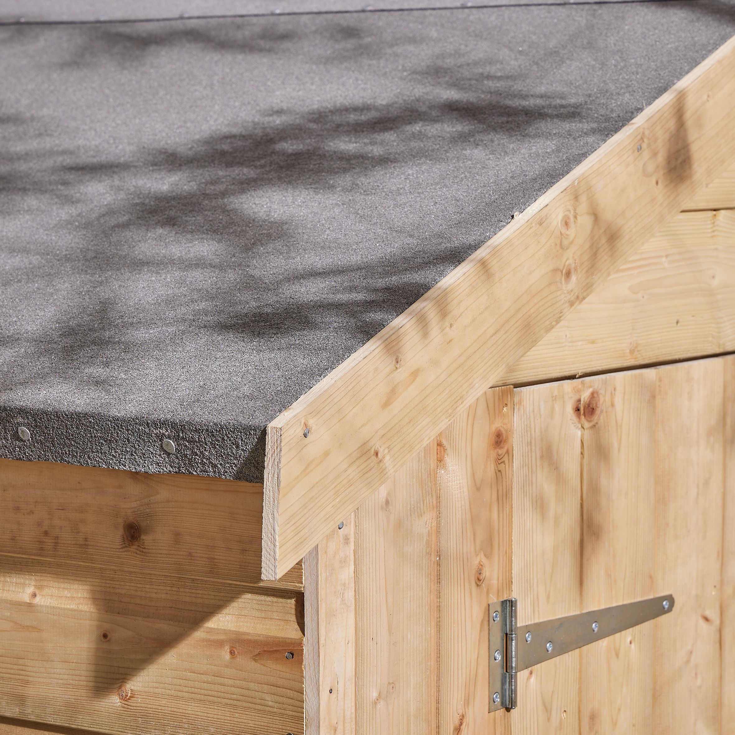 ROWLINSON SHIPLAP 8X6 FT APEX WOODEN PRESSURE TREATED 2 DOOR SHED WITH ...