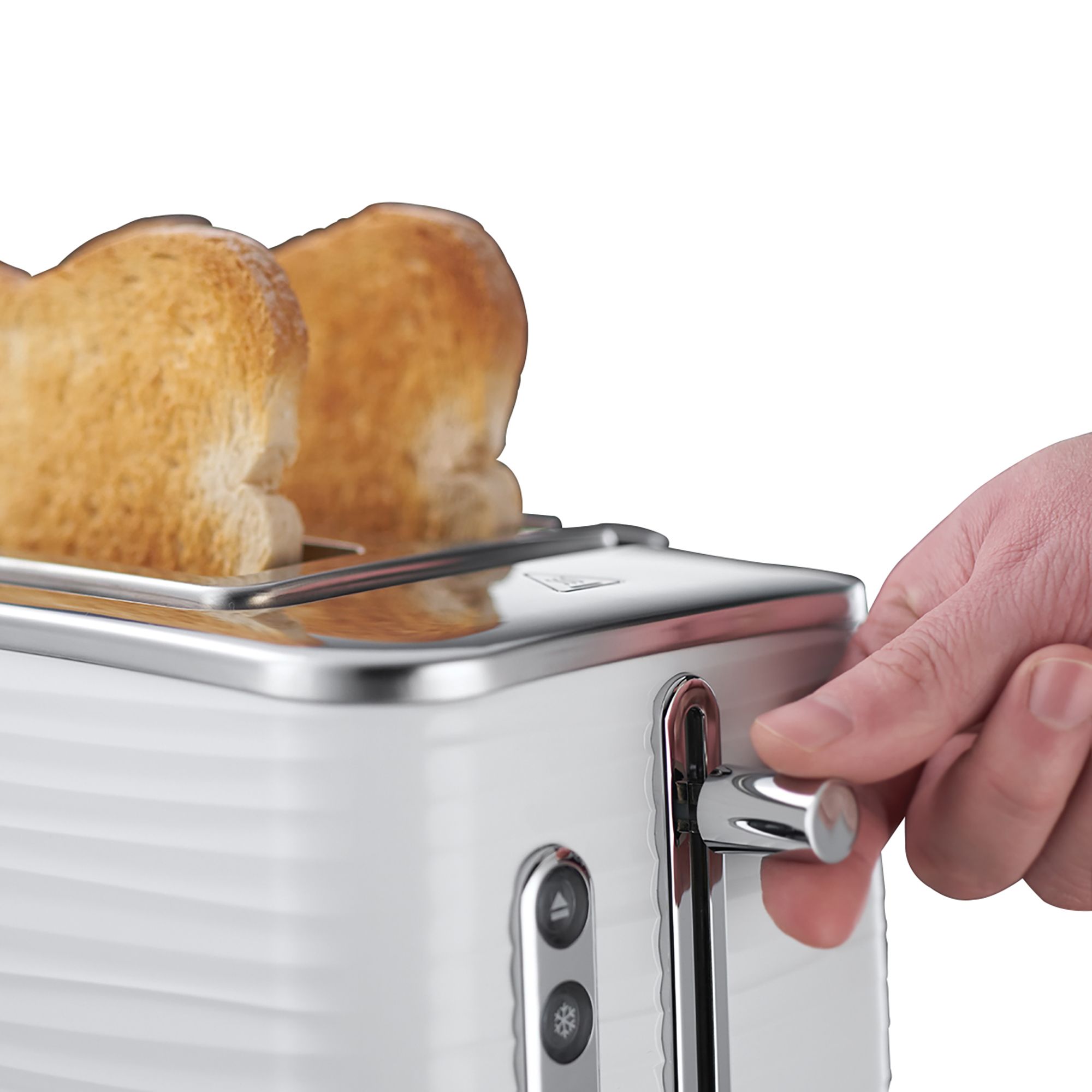 Russell Hobbs Inspire White 2 slice toaster