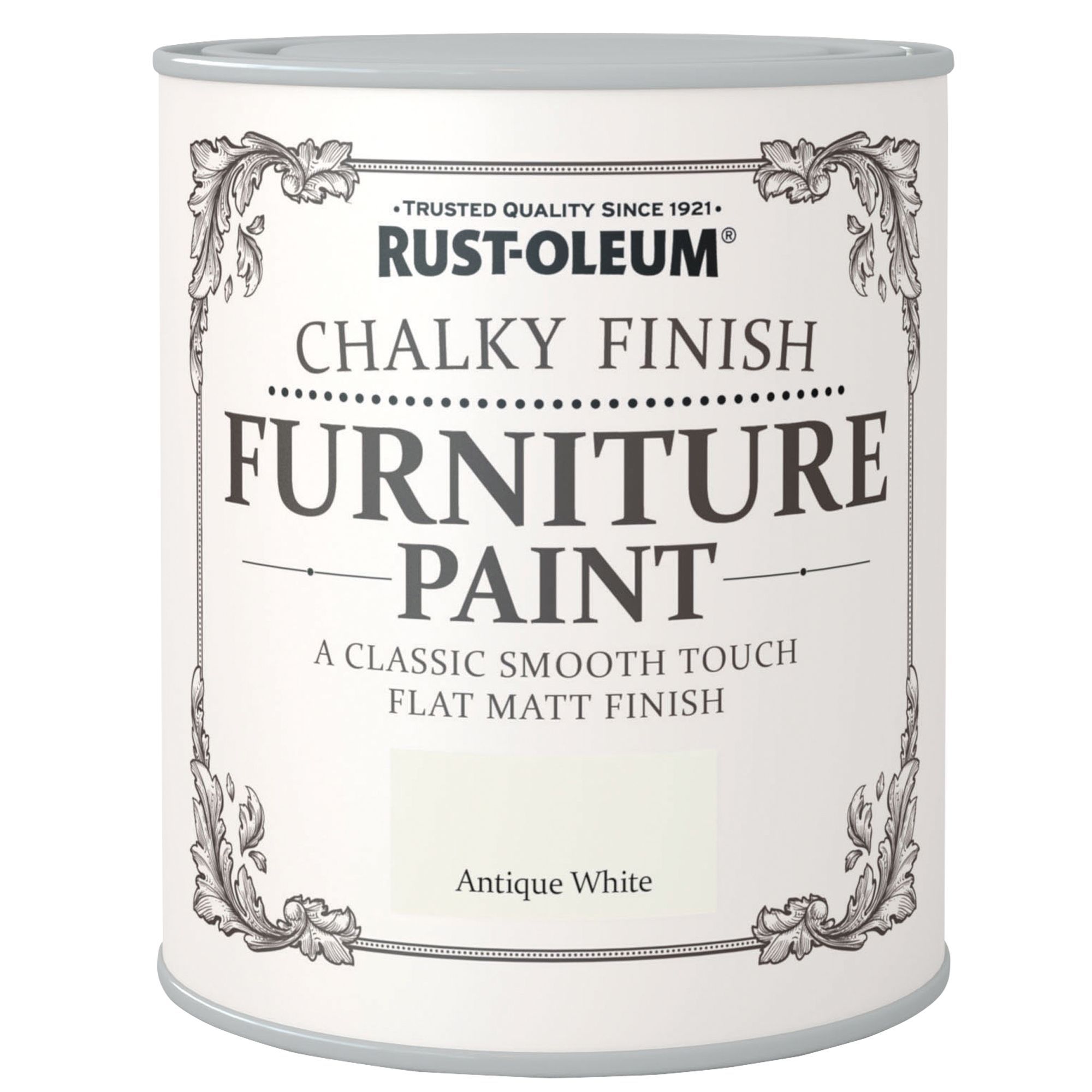Rust-Oleum Antique white Flat matt Furniture paint, 2.5L
