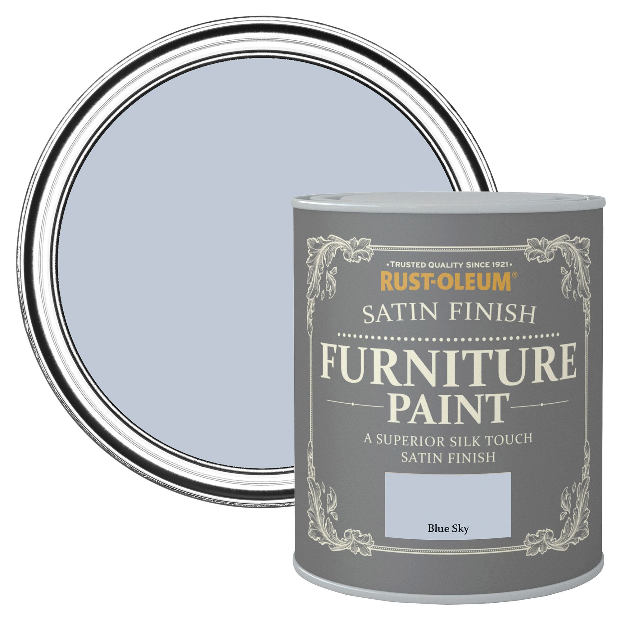 Rust-Oleum Blue sky Satin Furniture paint 750 ml | DIY at B&Q