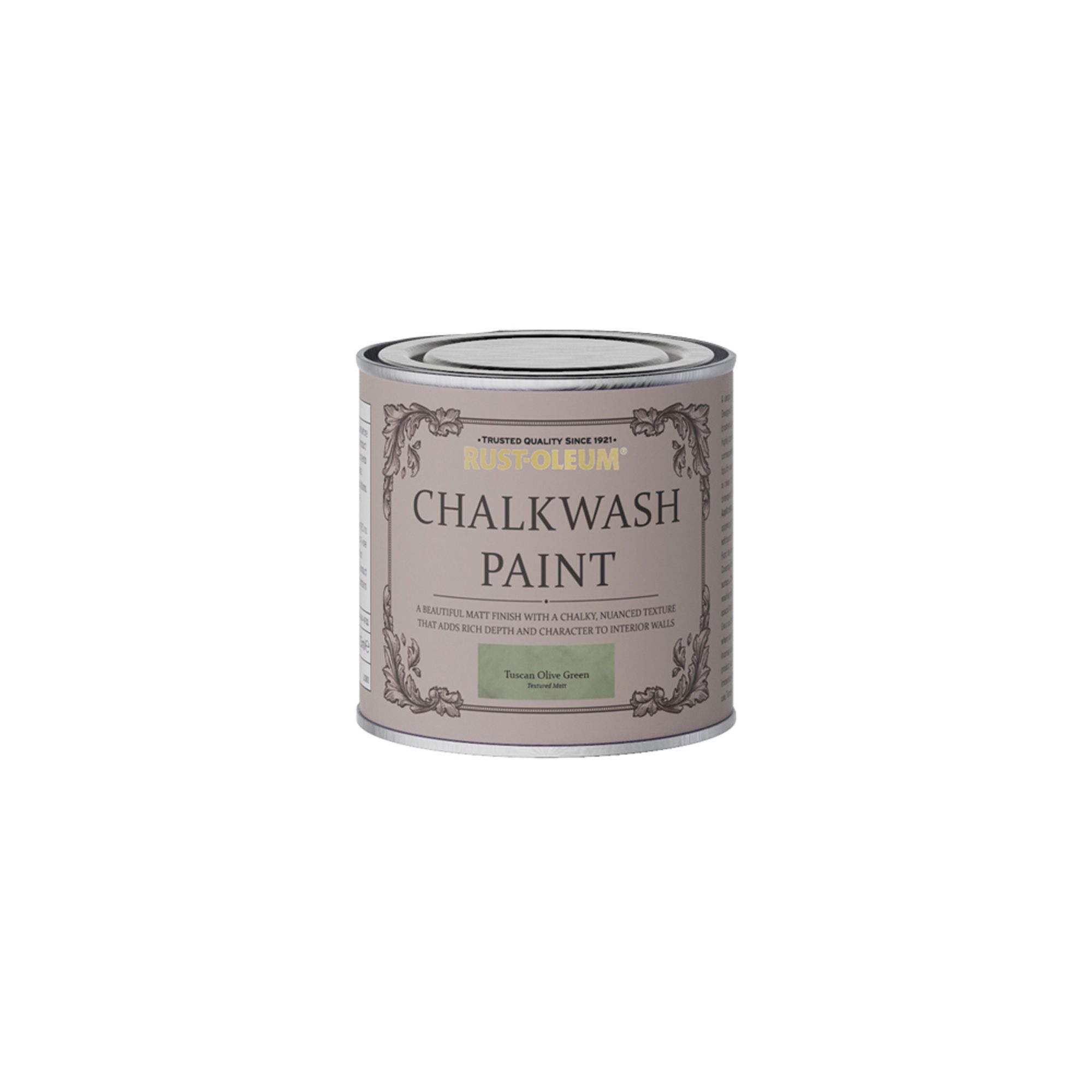 Rust-Oleum Chalkwash Tuscan olive green Flat matt Emulsion paint, 125ml ...
