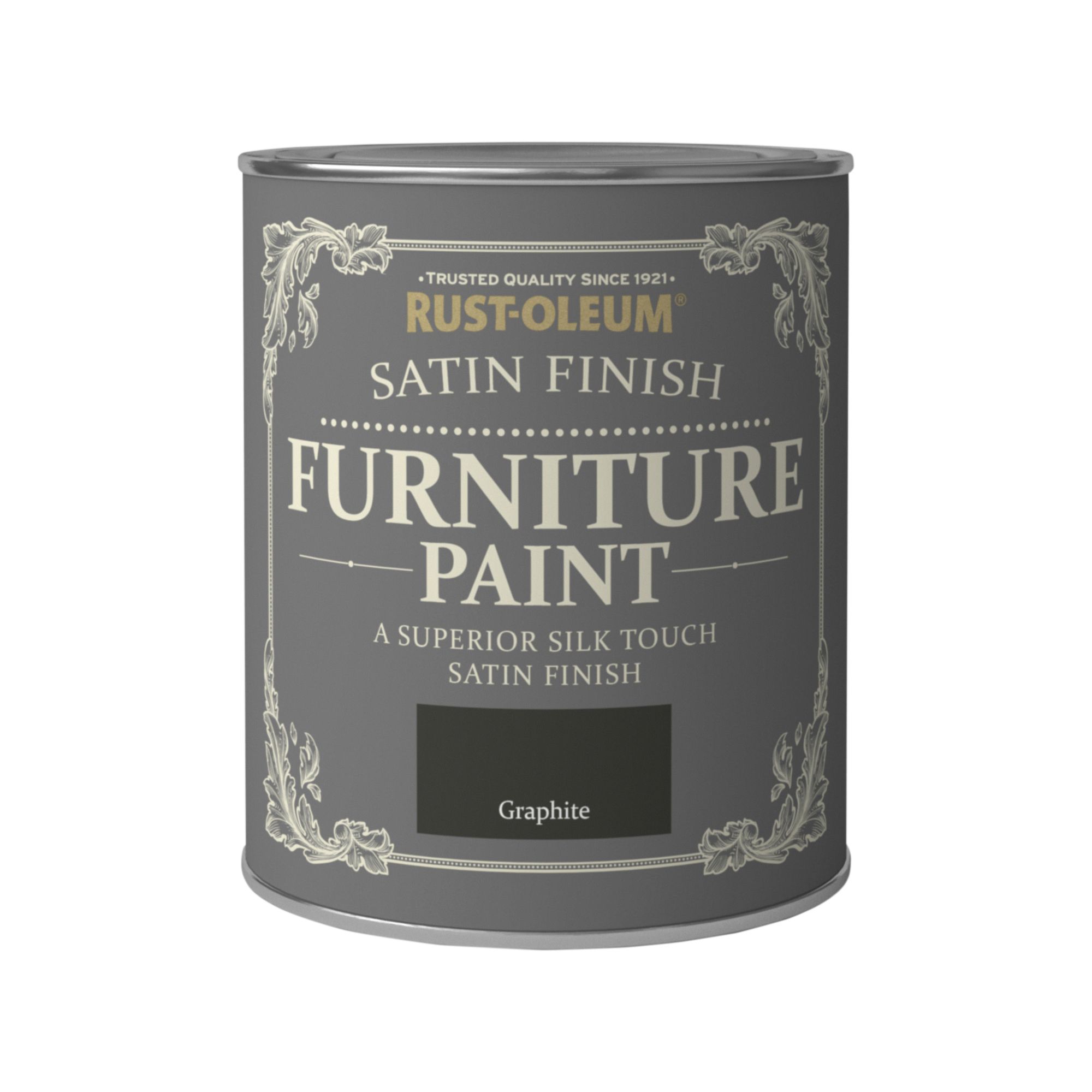Rust-Oleum Graphite Satinwood Furniture paint, 750ml | DIY at B&Q