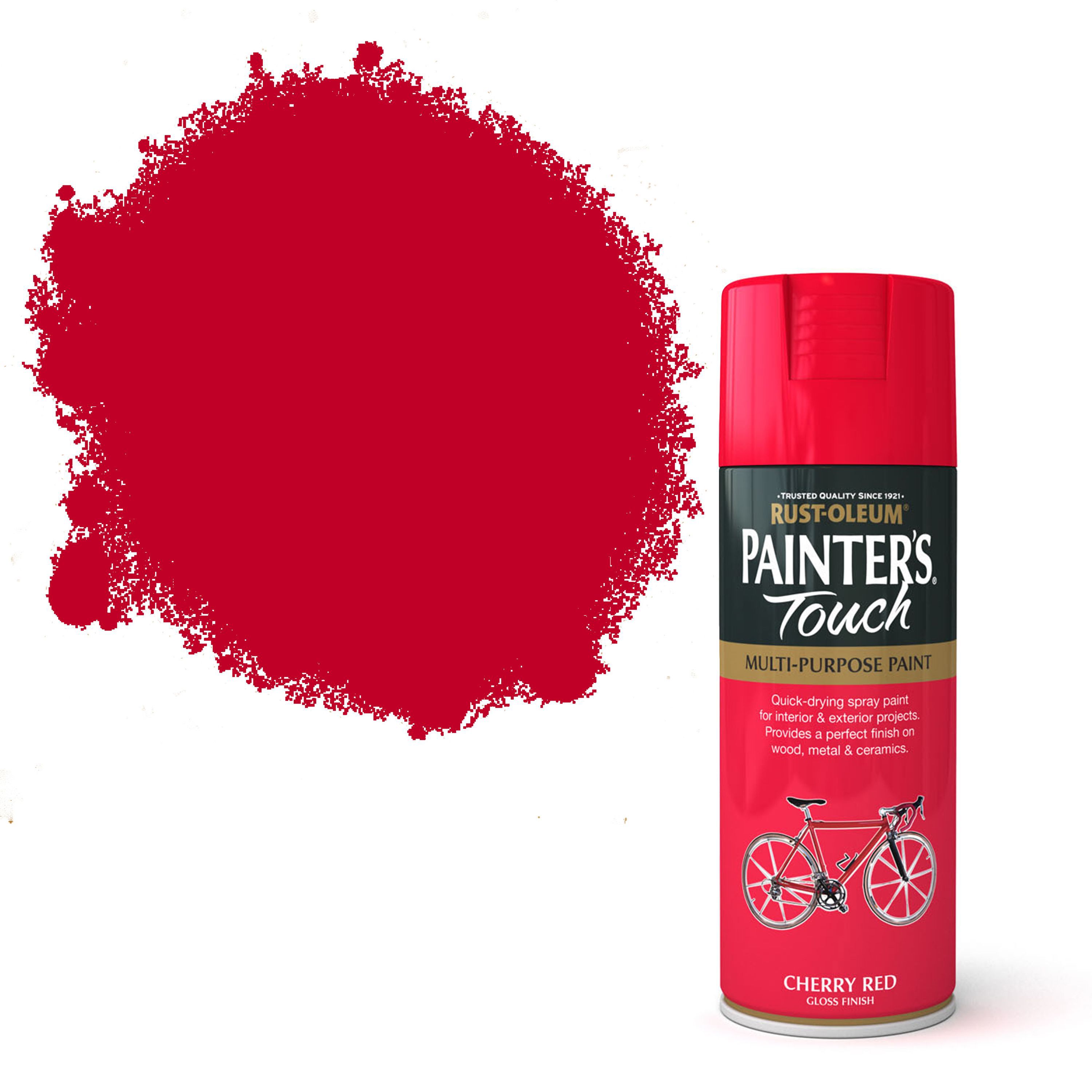 RUST-OLEUM PAINTER'S TOUCH CHERRY RED GLOSS MULTI-SURFACE DECORATIVE ...
