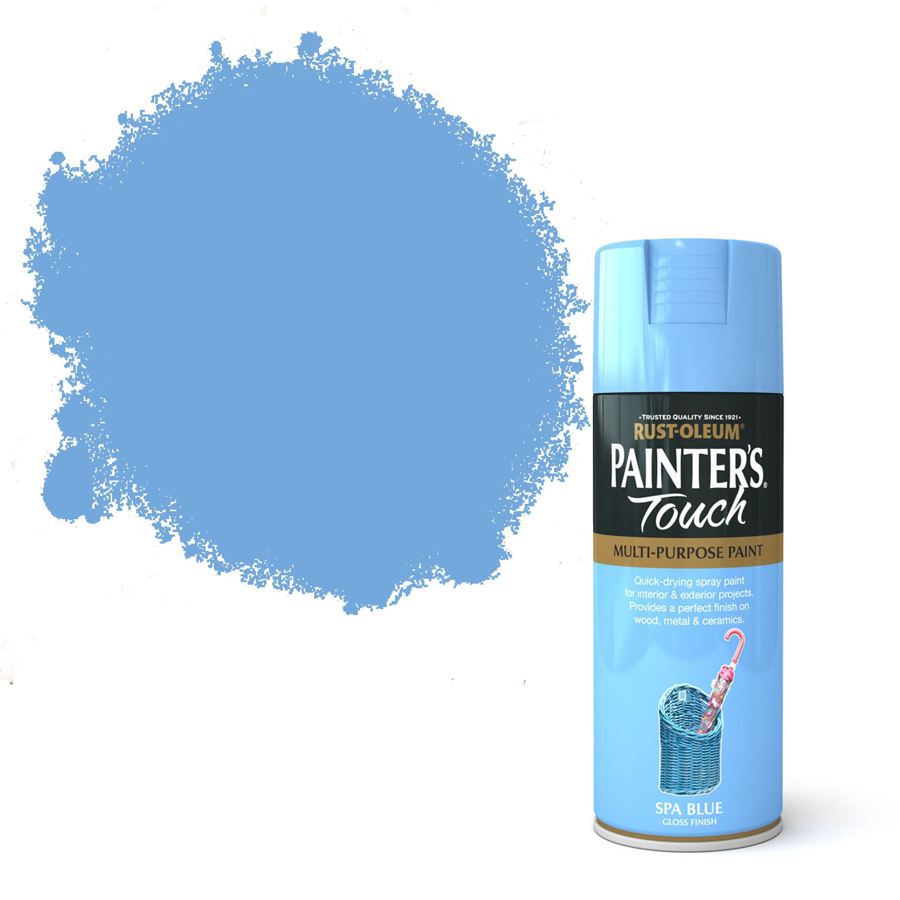 Rust-Oleum Painter's Touch Spa blue Gloss Multi-surface Decorative ...