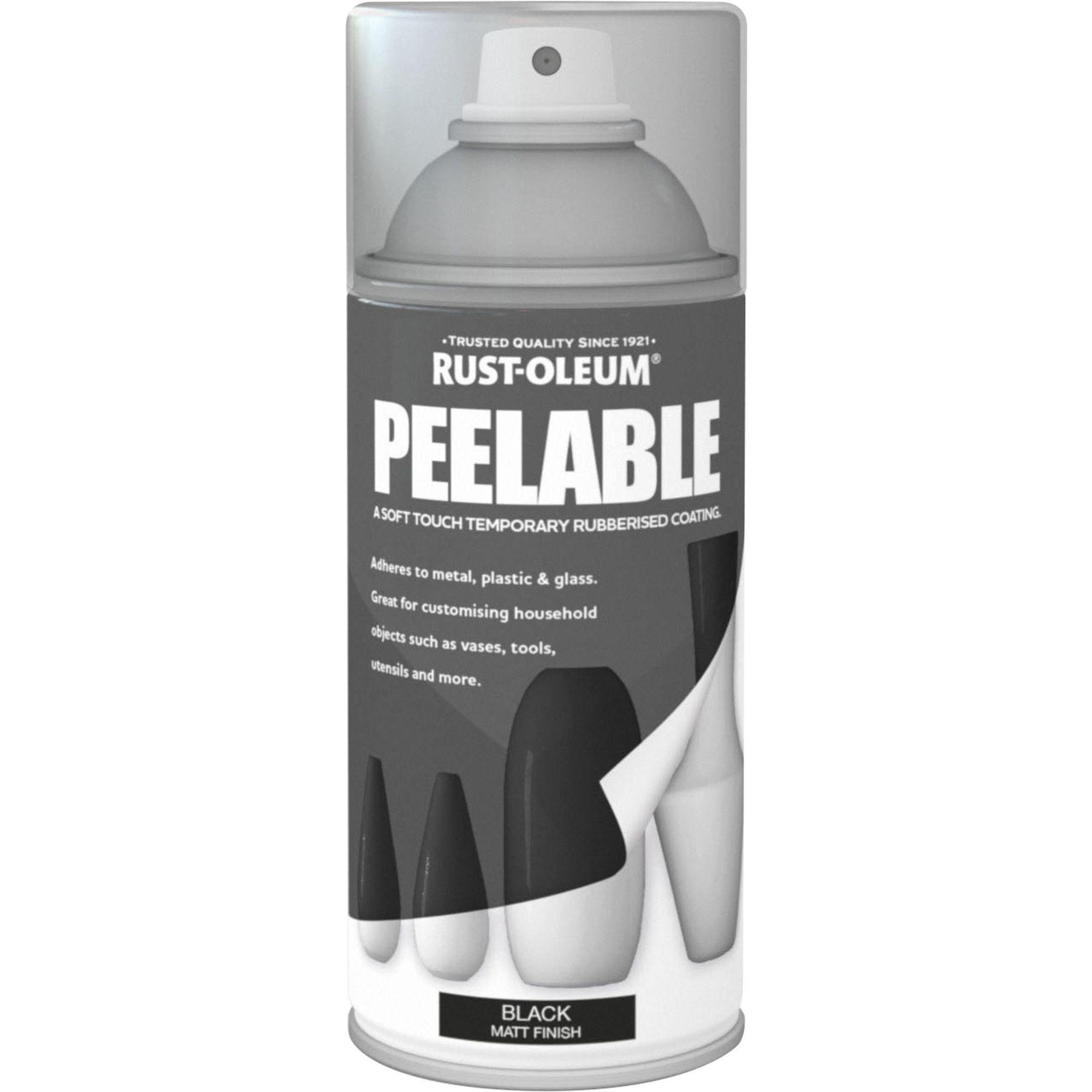 Rust-Oleum Peelable Black Matt Multi-surface Protector Spray paint, 150ml