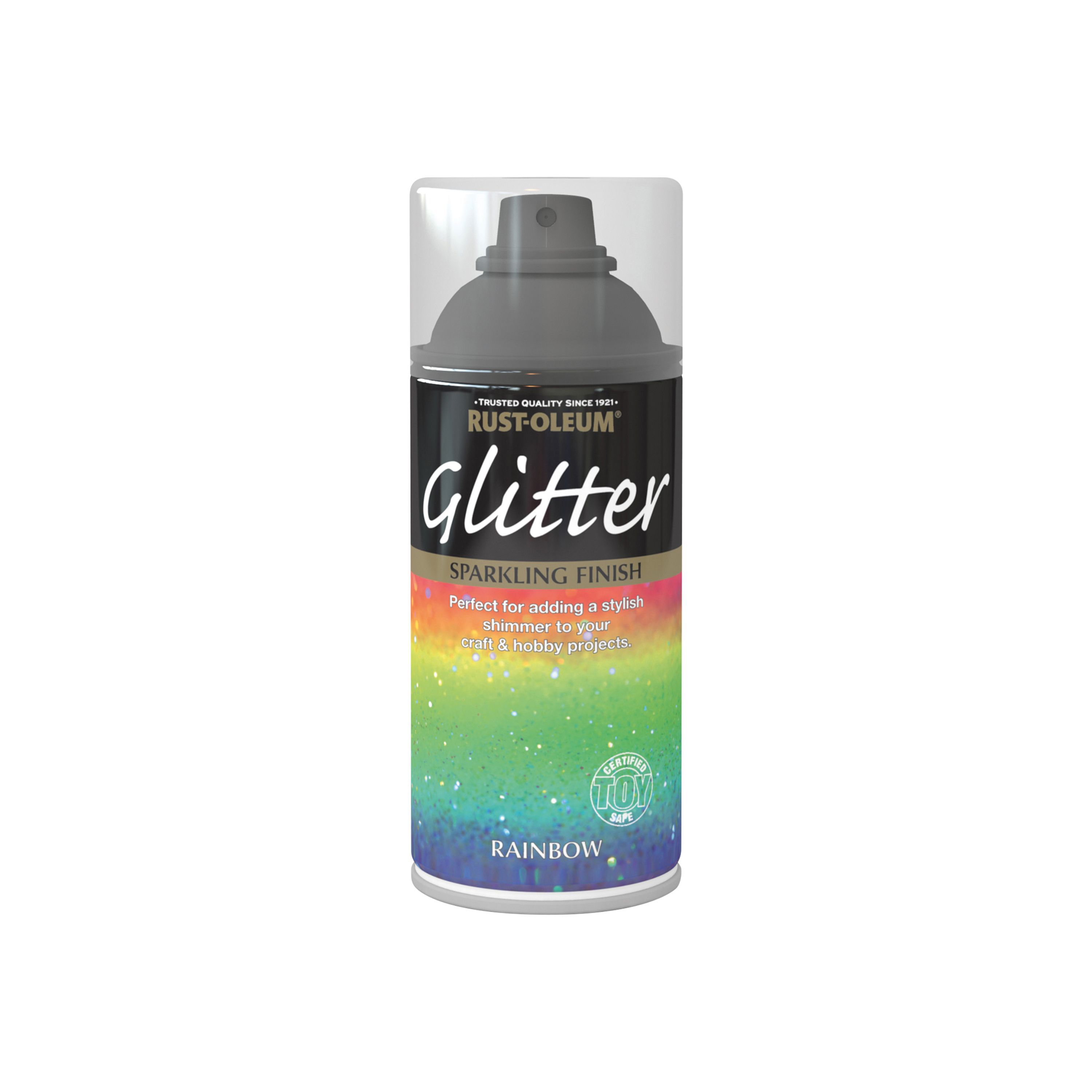 Buy Rust-Oleum Rainbow Gloss Glitter effect Multi-surface Spray paint ...