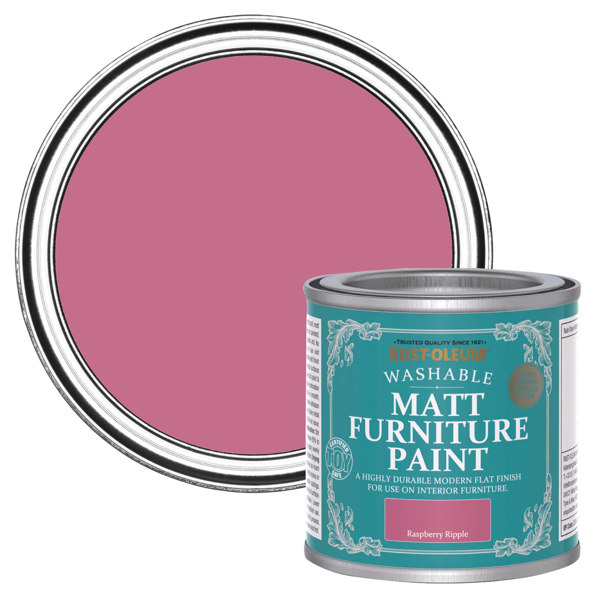 Rust-Oleum Raspberry Ripple Matt Furniture paint, 125ml at B&Q