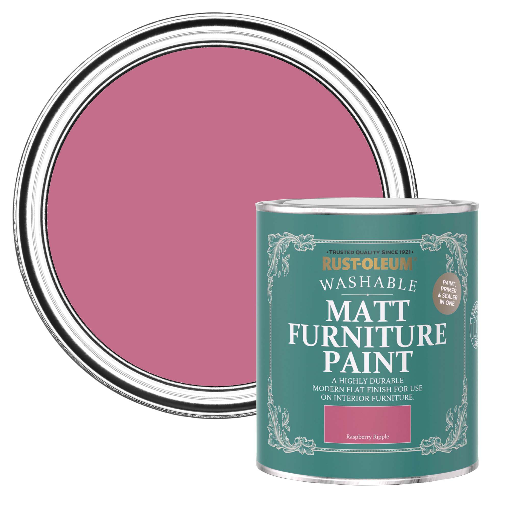 Rust-Oleum Raspberry Ripple Matt Multi-room Furniture paint, 750ml ...