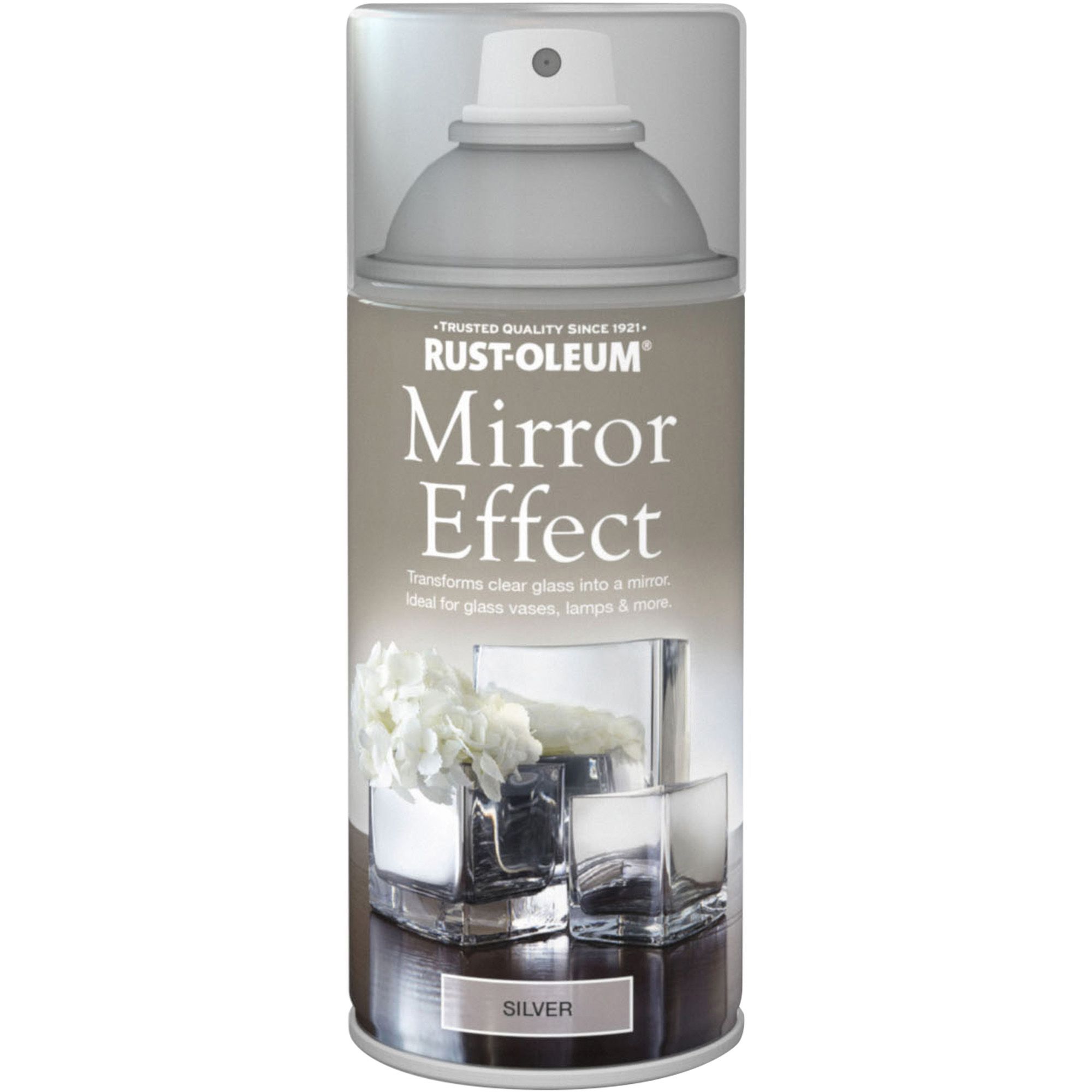 Rust-Oleum Silver mirror effect Multi-surface Spray paint, 150ml | DIY ...