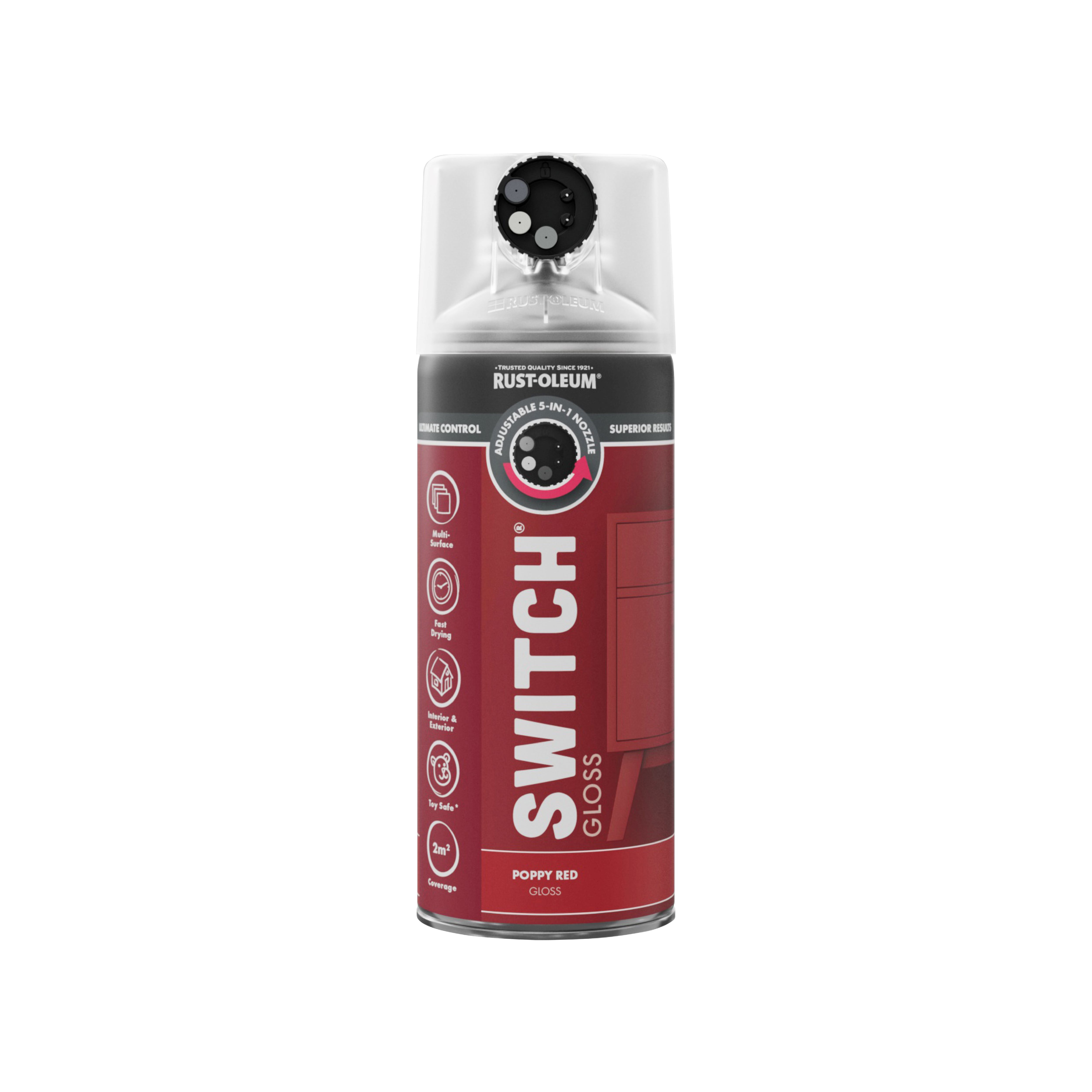 Rust-Oleum Switch Poppy Red Gloss Multi-surface Topcoat Decorative ...