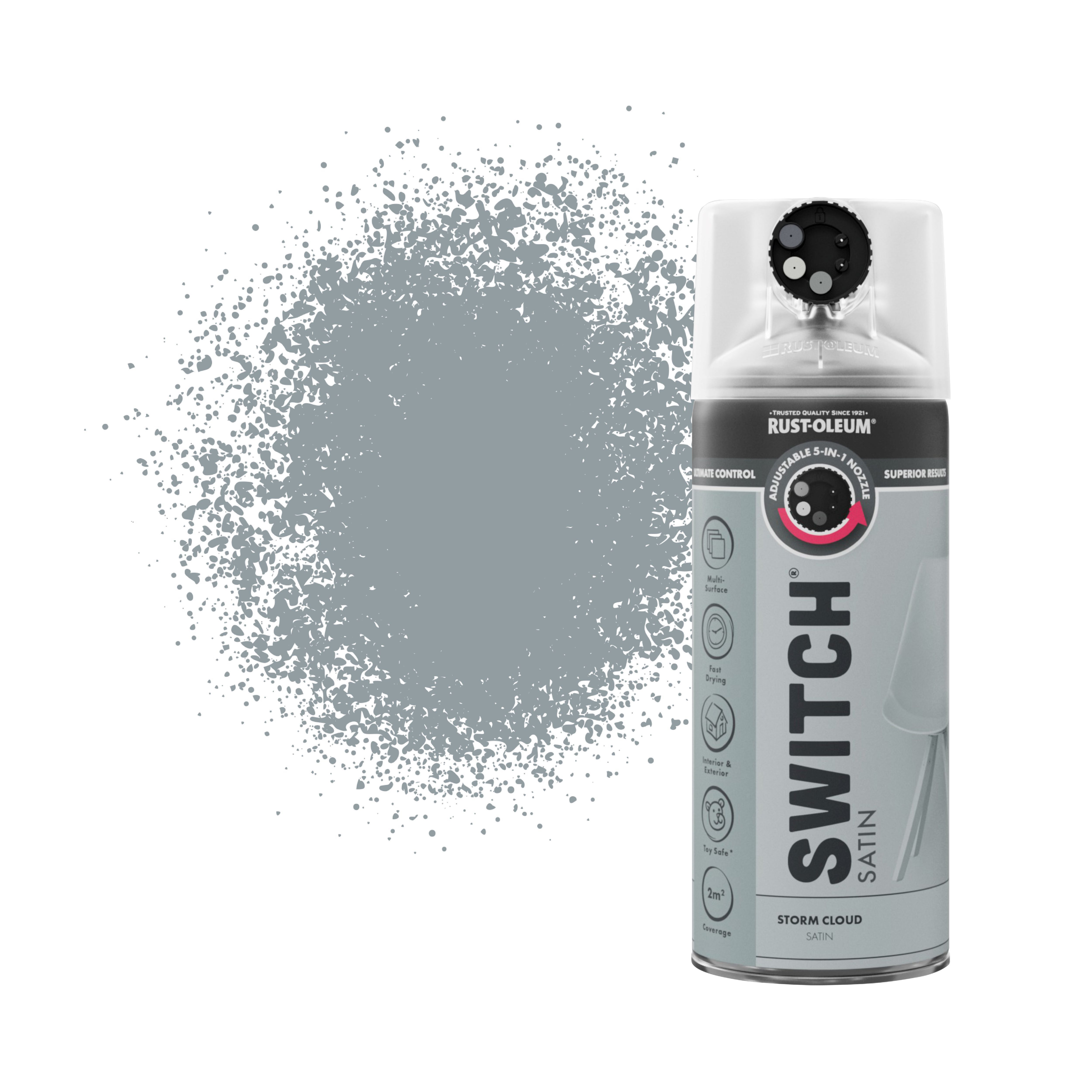 Rust-Oleum Switch Storm Cloud Satin Multi-surface Topcoat Decorative ...