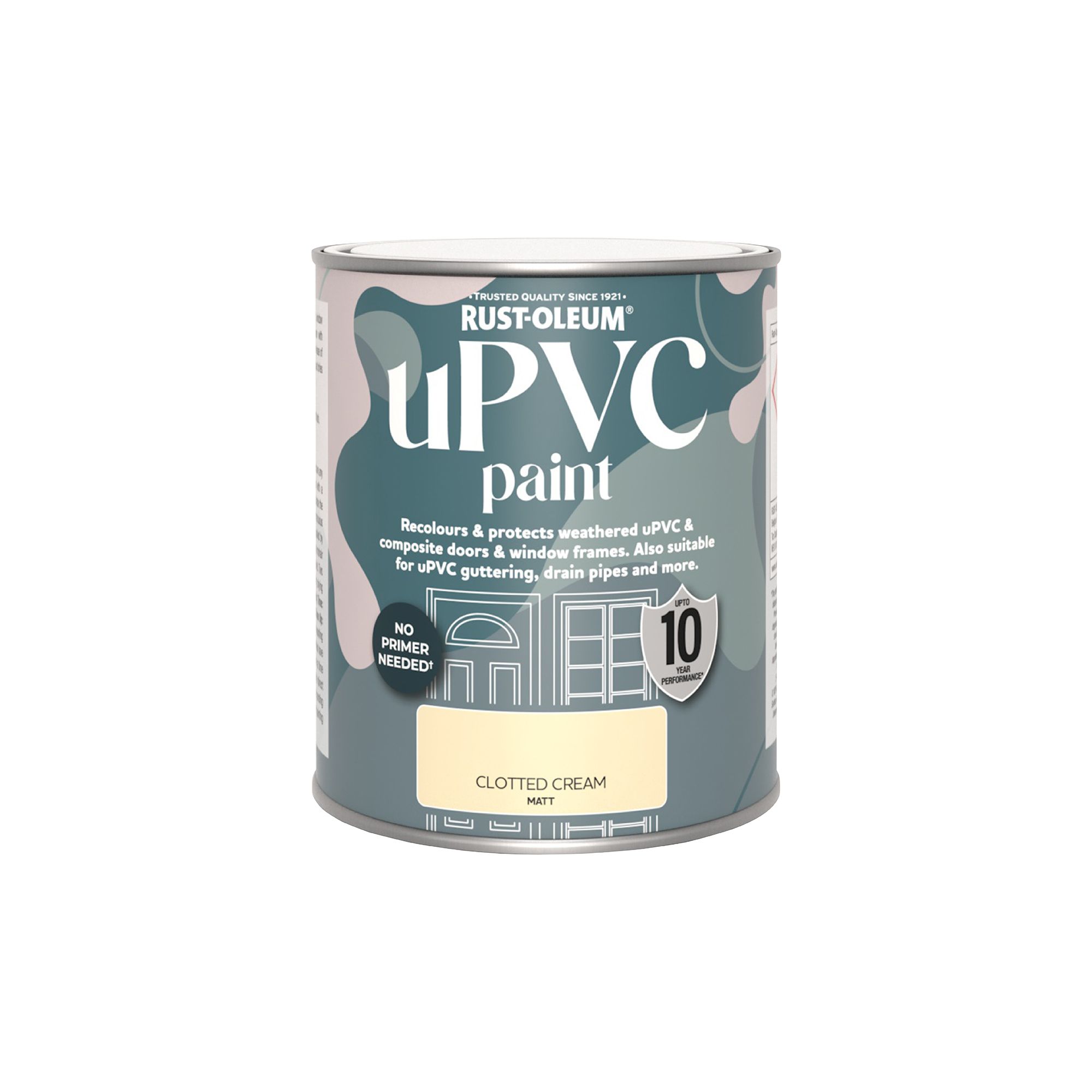 Shop Rust-Oleum uPVC Clotted Cream Matt Paint, 750ml