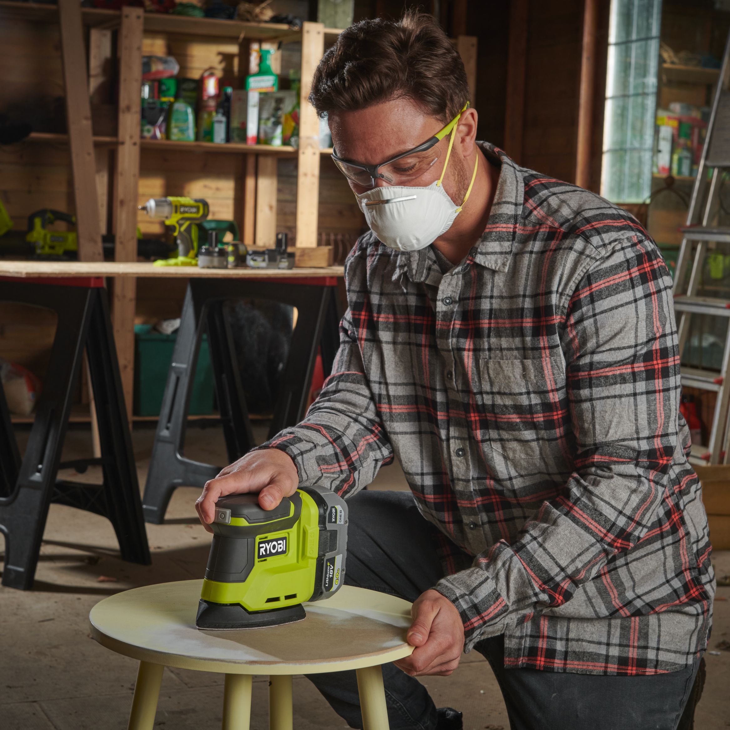 Ryobi 18V Cordless Palm sander (Bare Tool) - RPS18-0