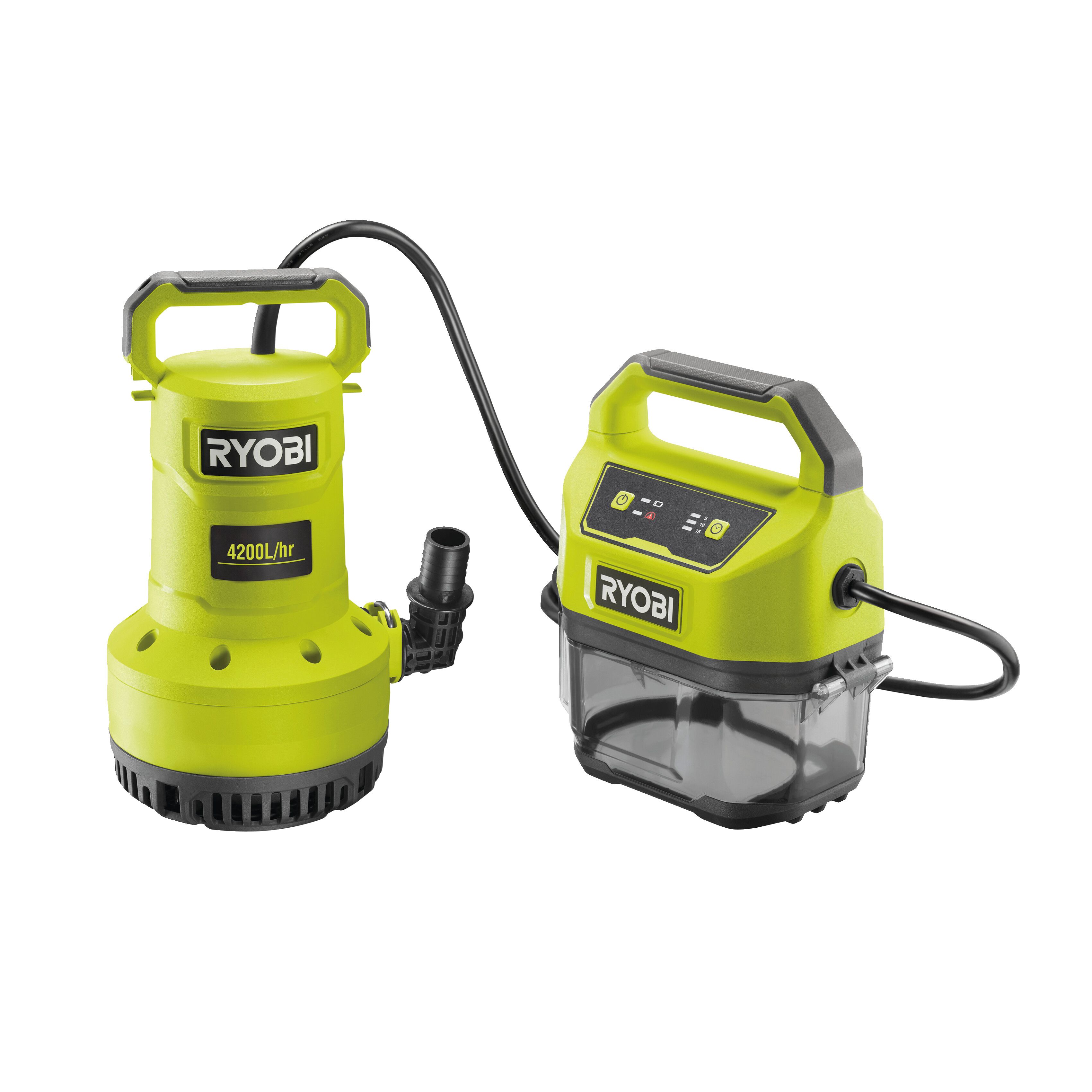 Ryobi 18V Cordless Submersible Pump