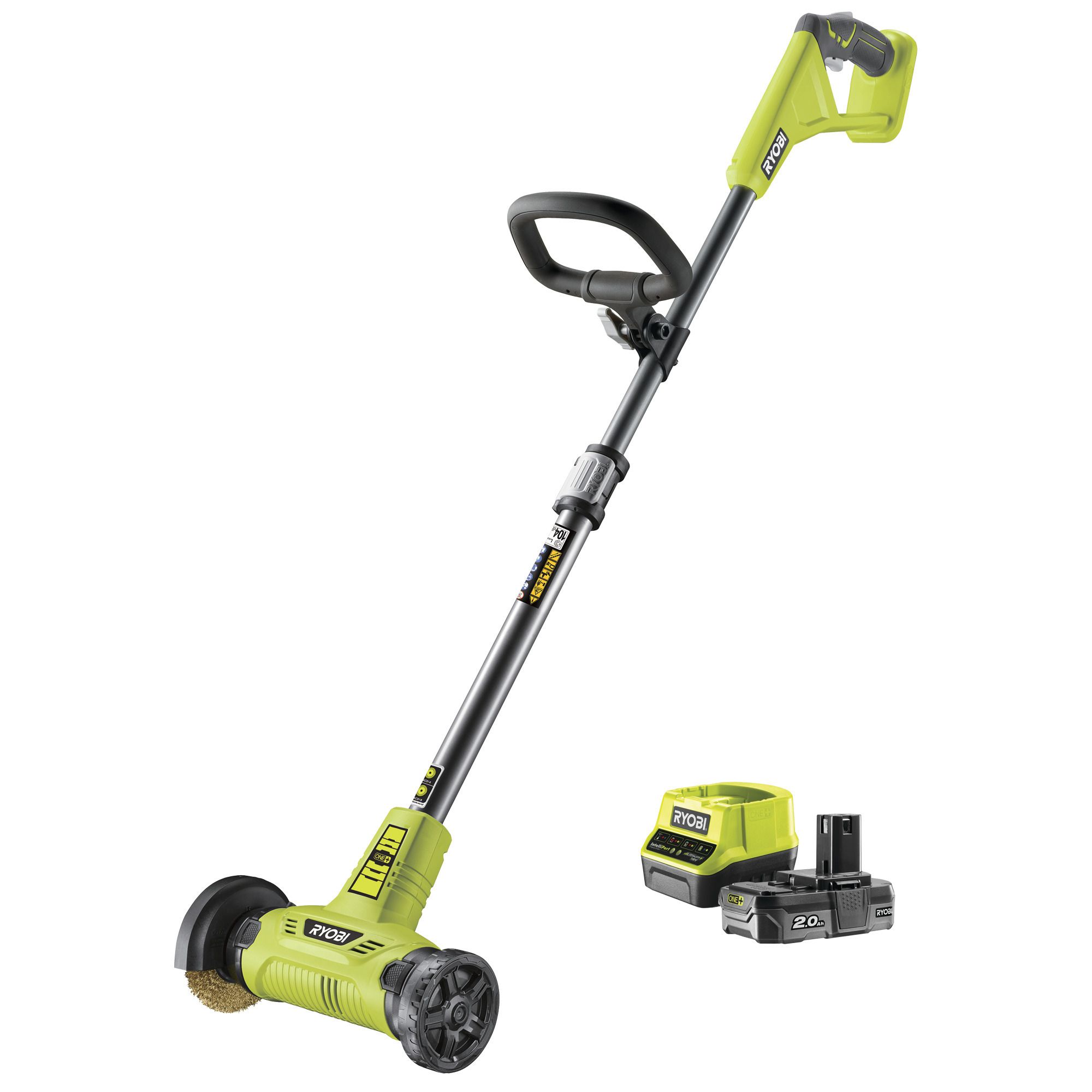 Ryobi 18V ONE+ Cordless Patio cleaner with Wire brush (1 x 2Ah ...