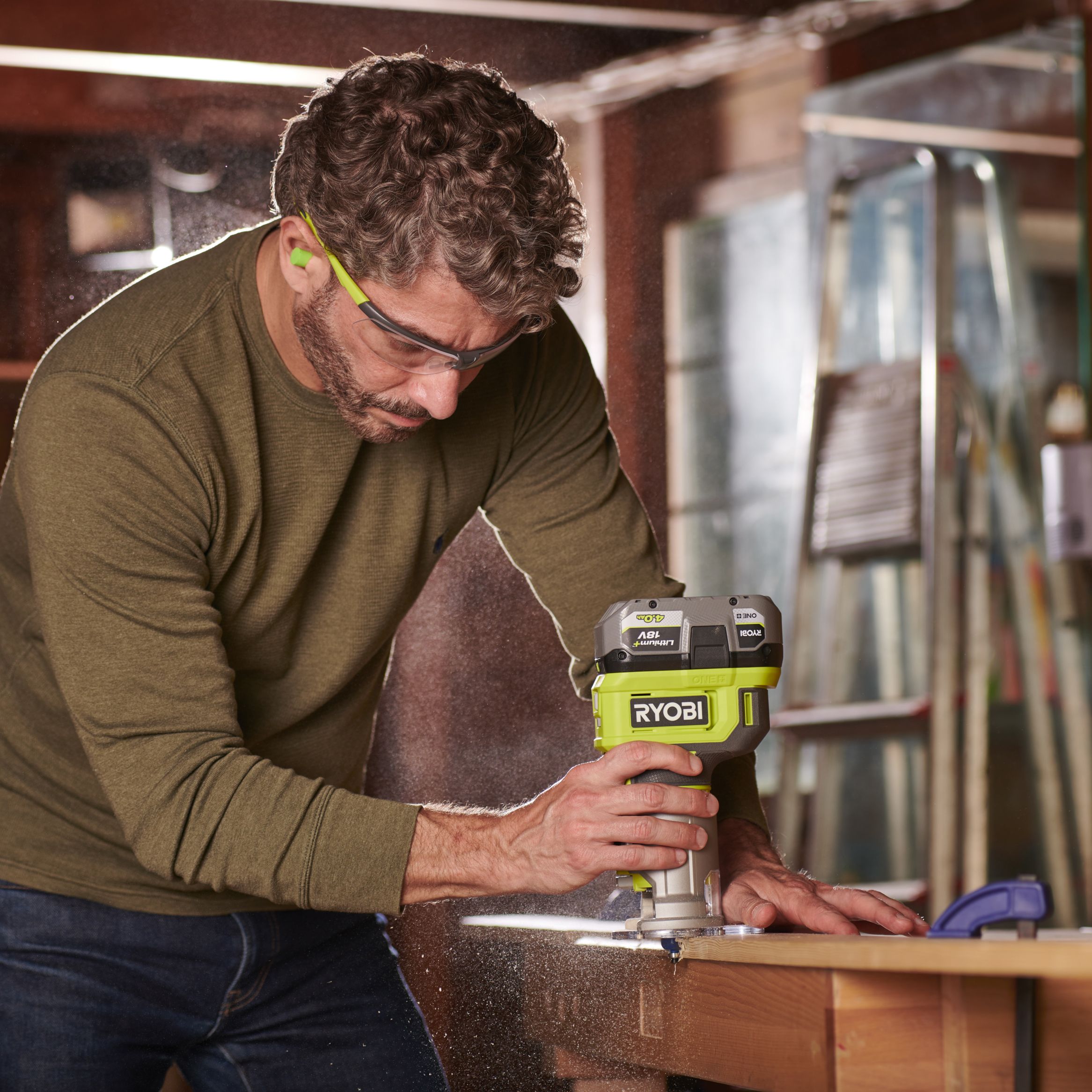 Ryobi 18V ONE+ Cordless Trim Router (Bare Tool) - RTR18-0
