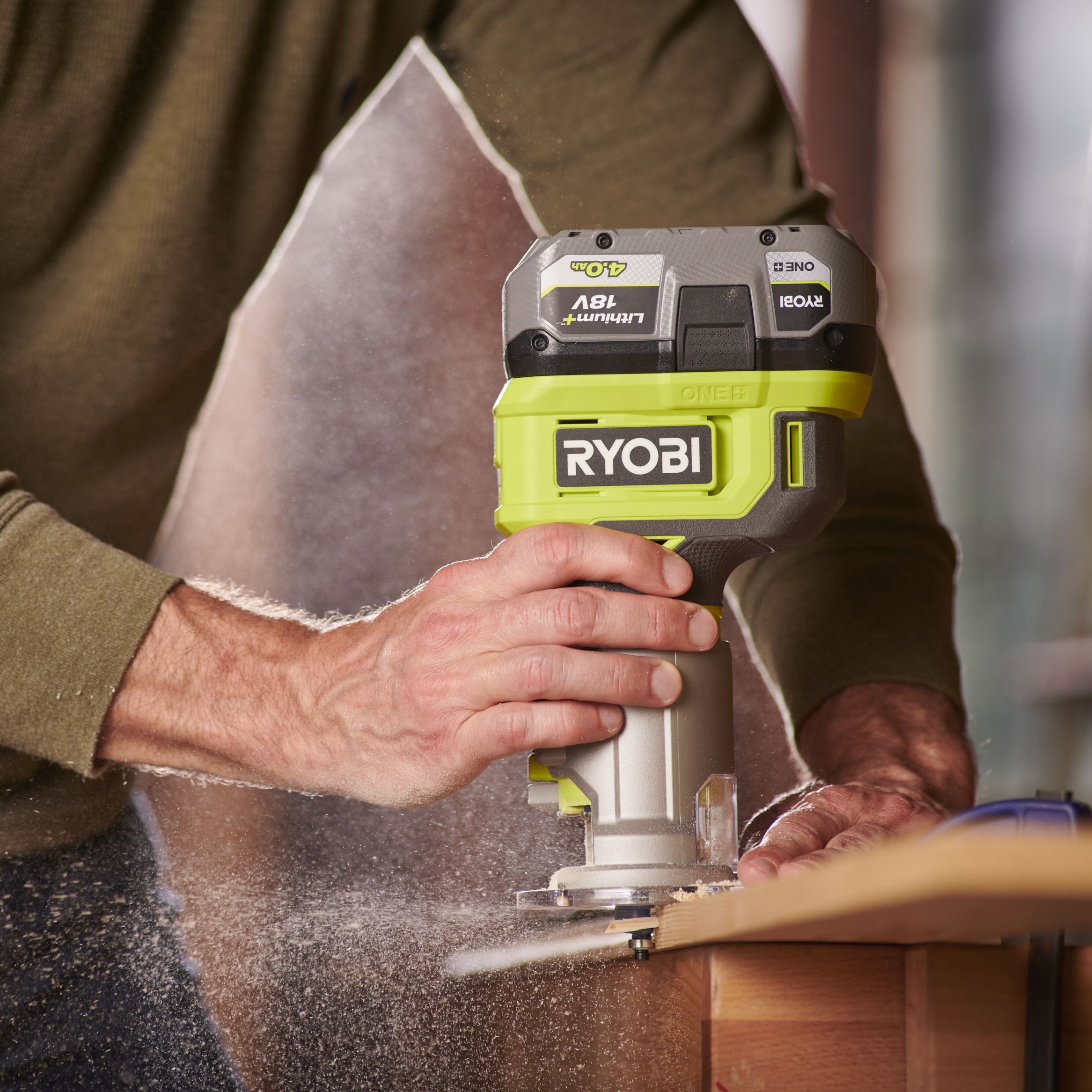 Ryobi 18V One+ Cordless Trim Router (Bare Tool) - RTR18-0