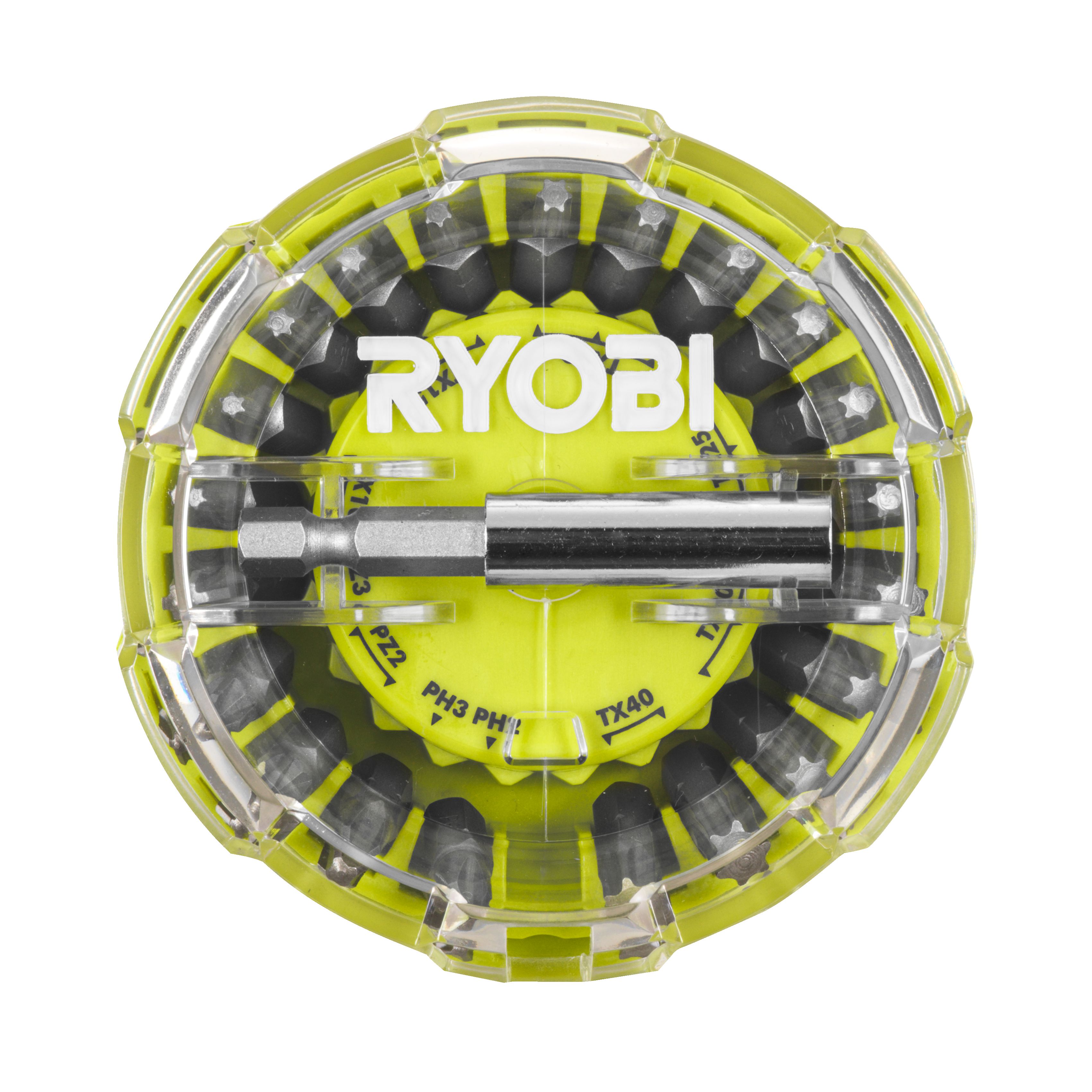 Ryobi Mixed Metal Screwdriver bits (22 pieces) - RAK22SDHOKT