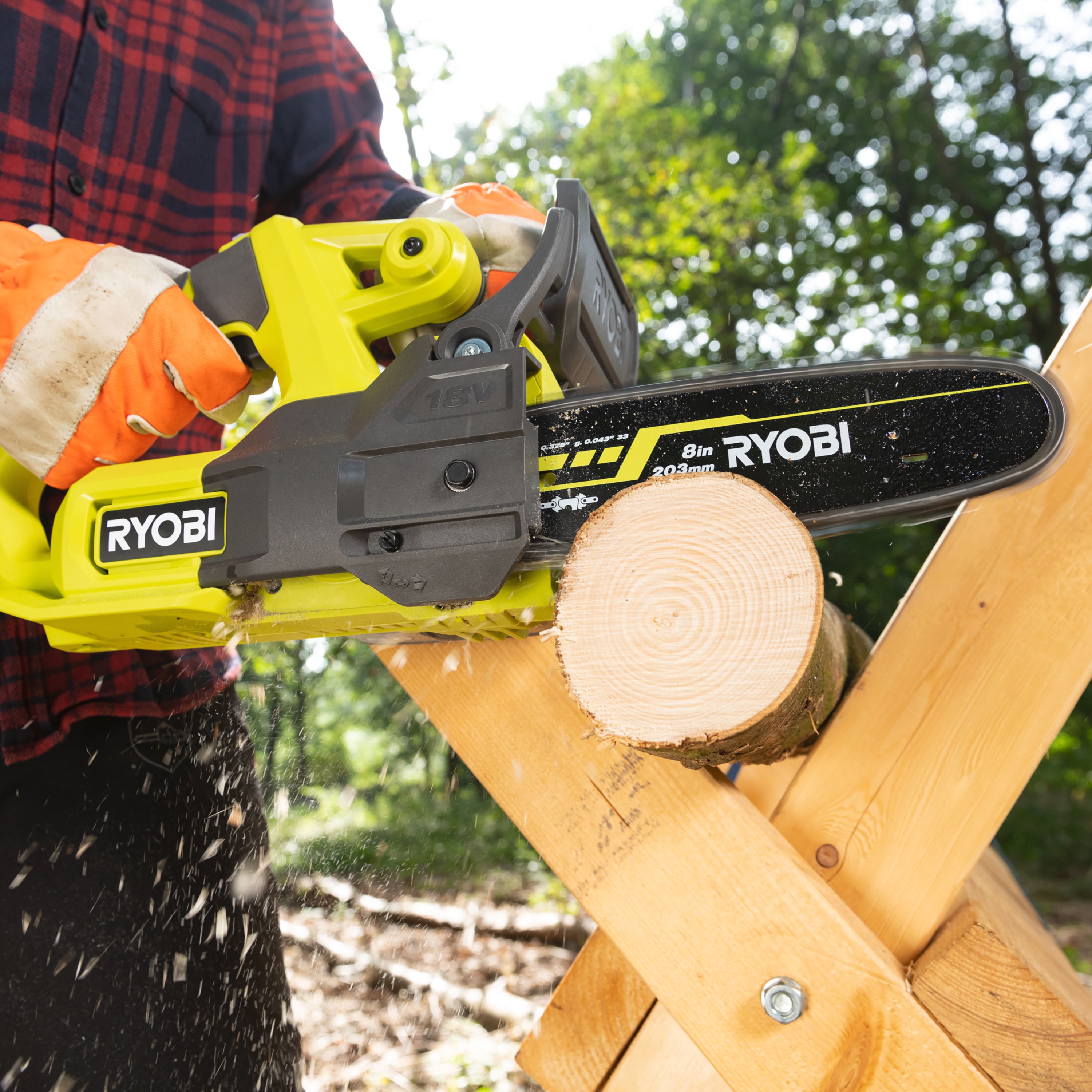 Ryobi RY18CS20A-125 18V Cordless Chainsaw 200mm