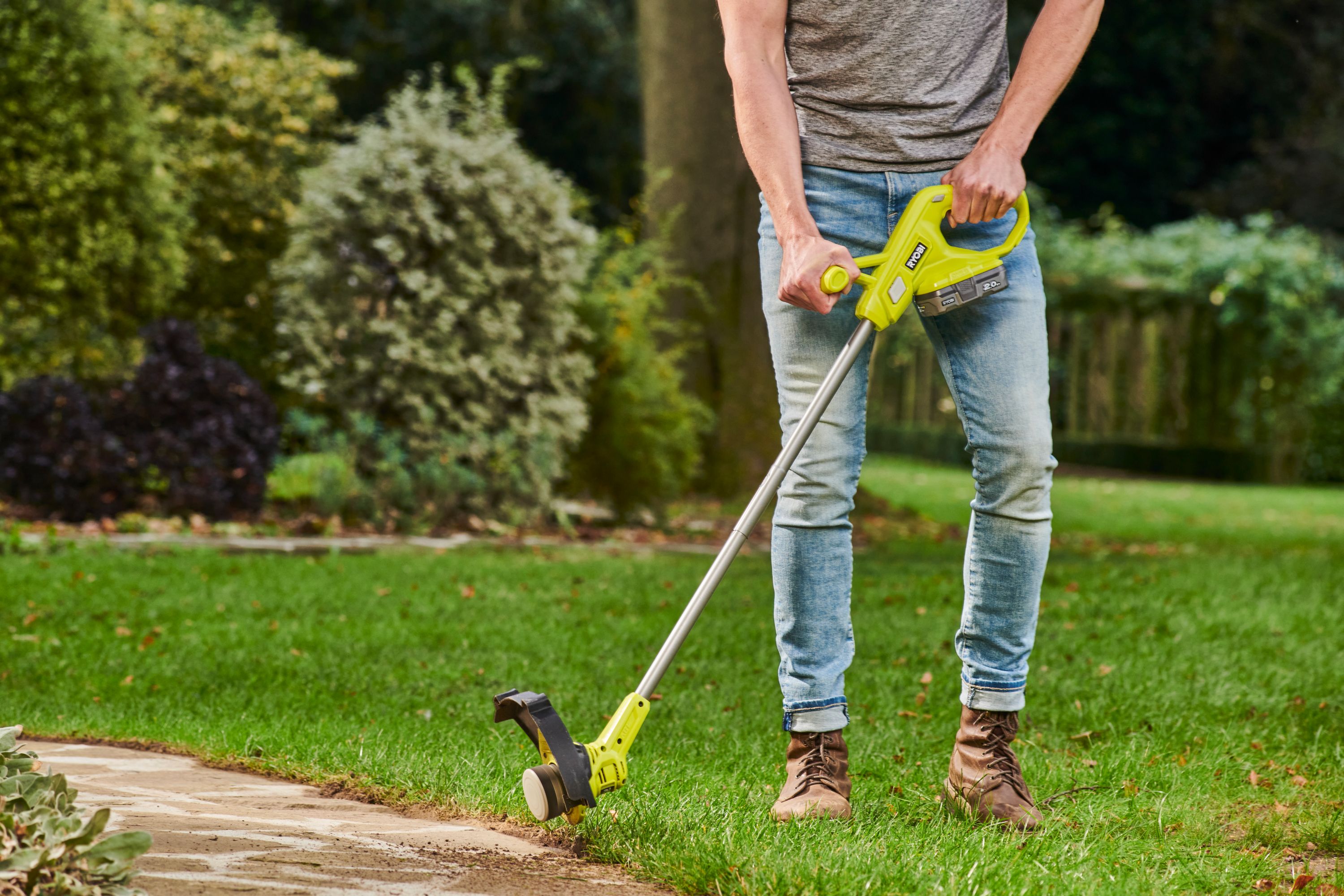 Ryobi line trimmer 18v cordless store
