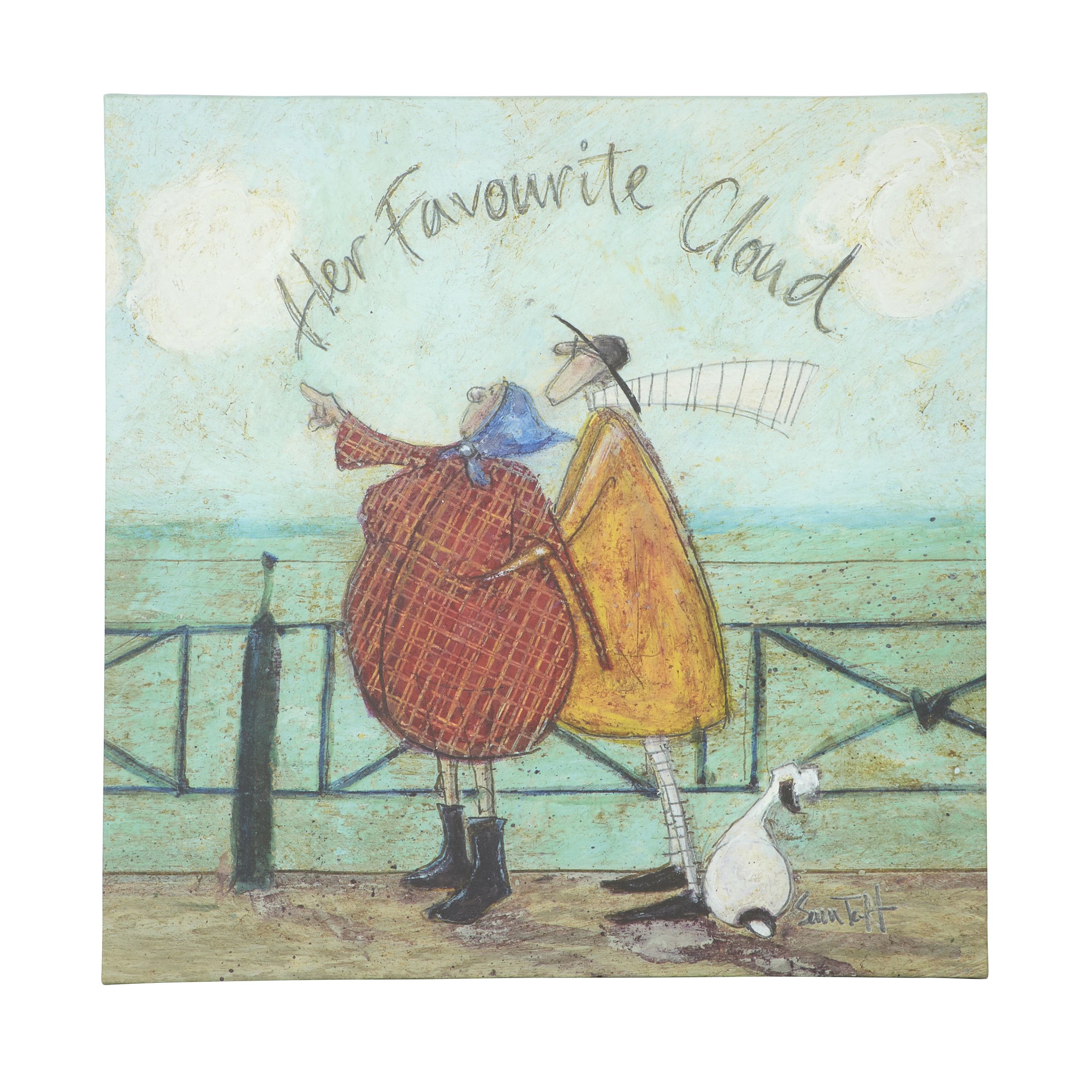 Sam Toft her favourite cloud Canvas print (W)400mm (H)400mm | DIY at B&Q
