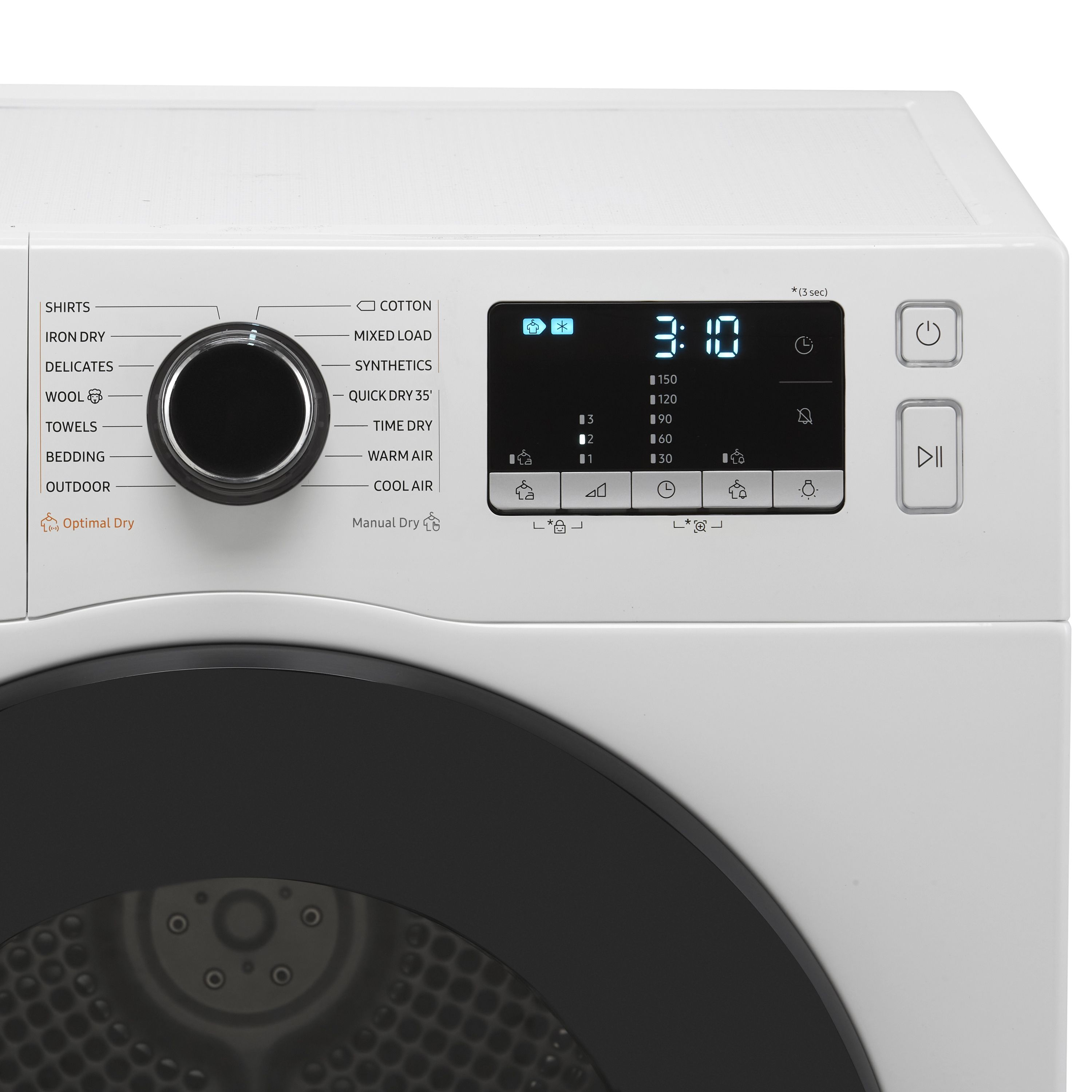 Samsung DV80TA020AE 8kg Freestanding Heat pump Tumble dryer - White